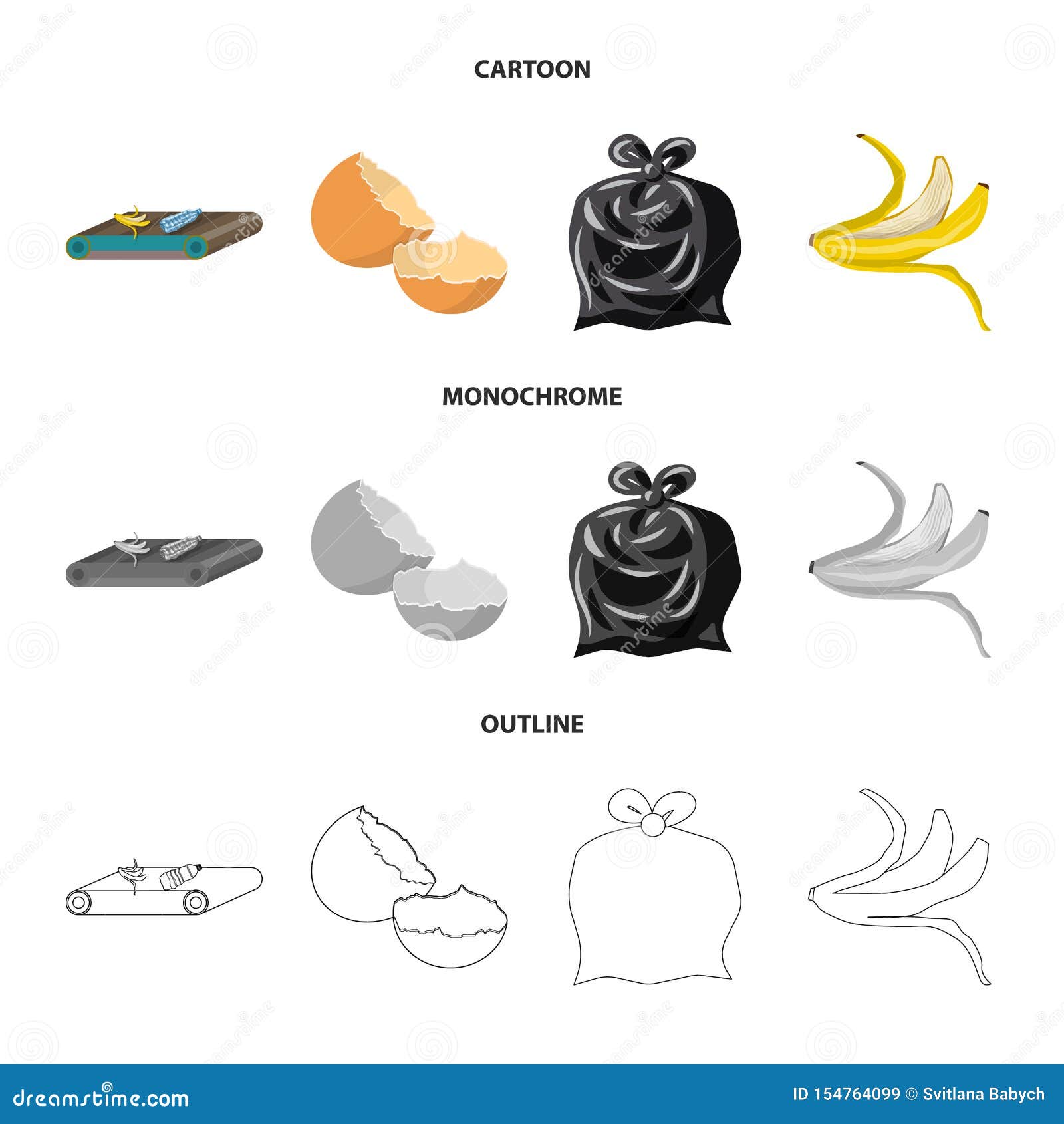 Isolated Object of Refuse and Junk Logo. Collection of Refuse and Waste ...