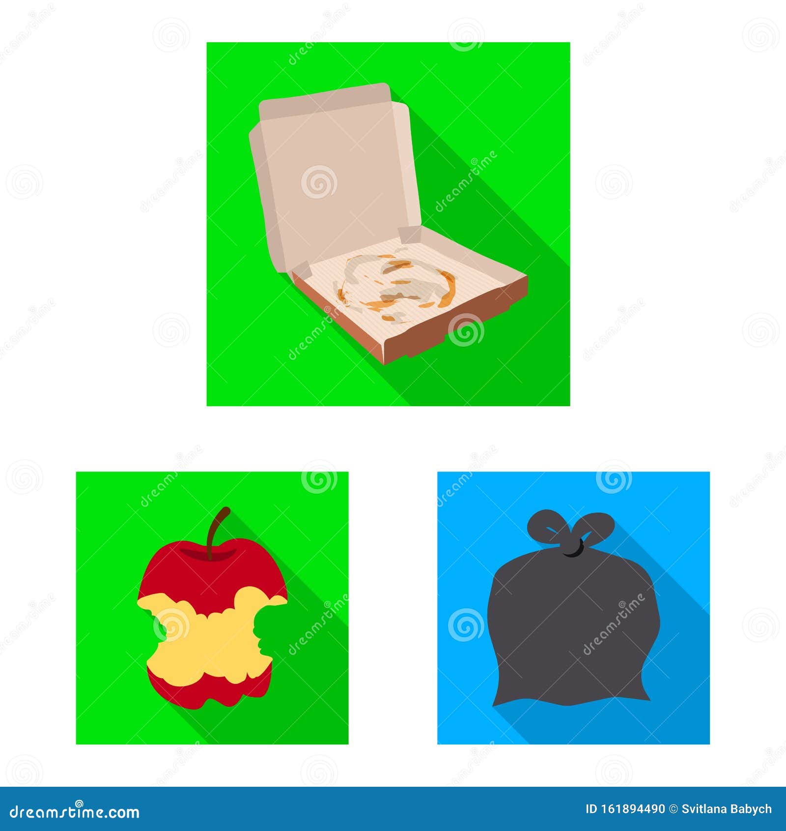 Vector Design of Refuse and Junk Sign. Set of Refuse and Waste Stock ...