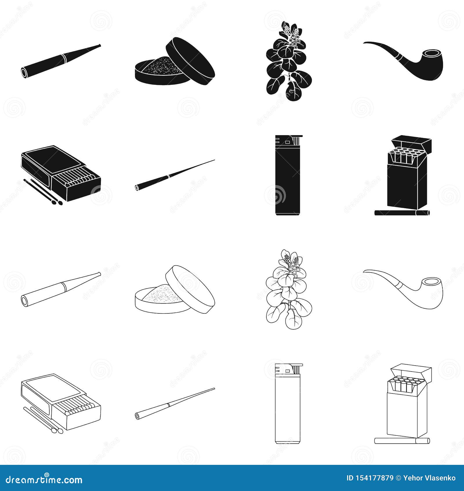 Isolated Object of Refuse and Stop Logo. Collection of Refuse and Habit ...