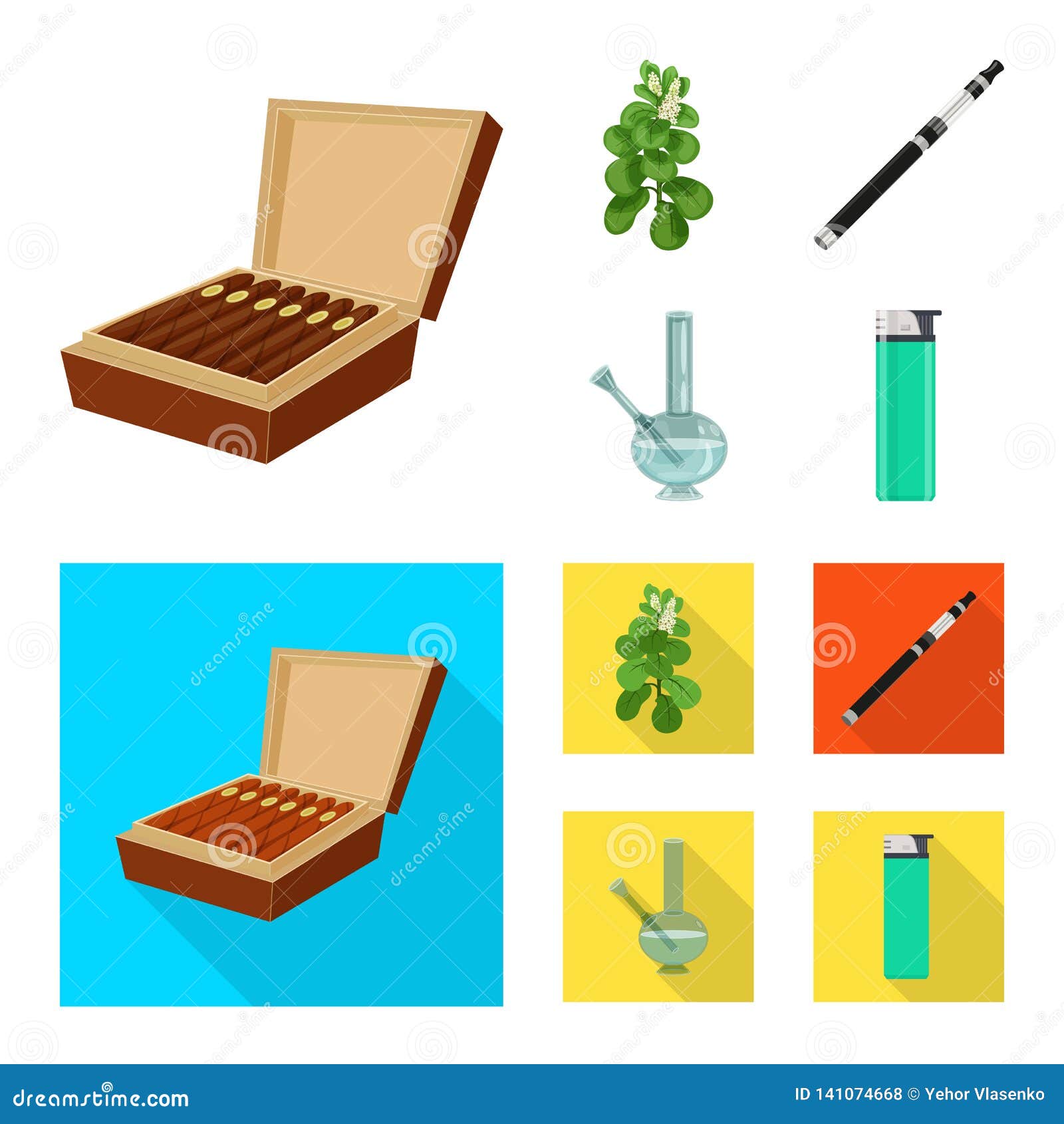 Isolated Object of Refuse and Stop Icon. Collection of Refuse and Habit ...