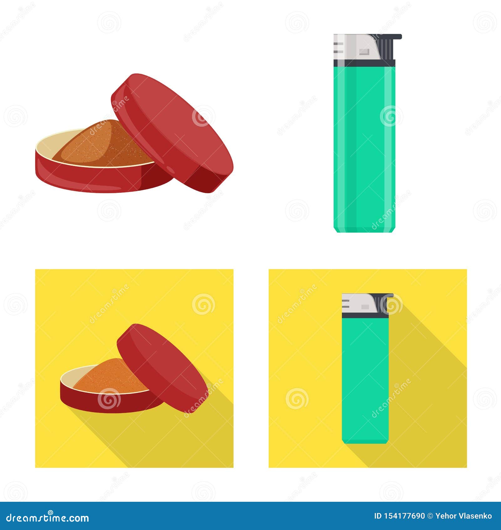 Vector Design of Refuse and Stop Symbol. Set of Refuse and Habit Stock ...