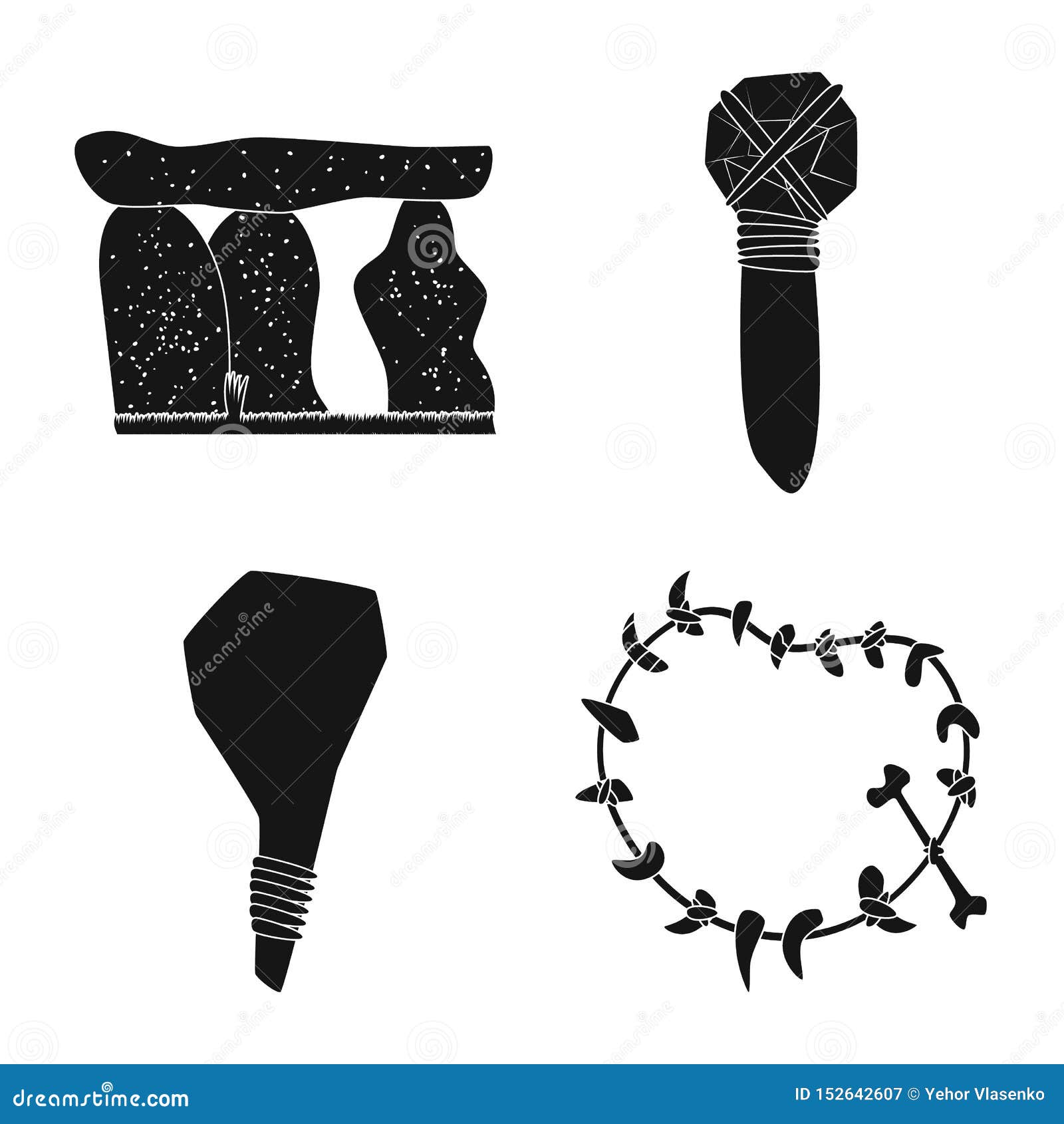 Vector Design of Sapiens and Development Logo. Set of Sapiens and Age ...