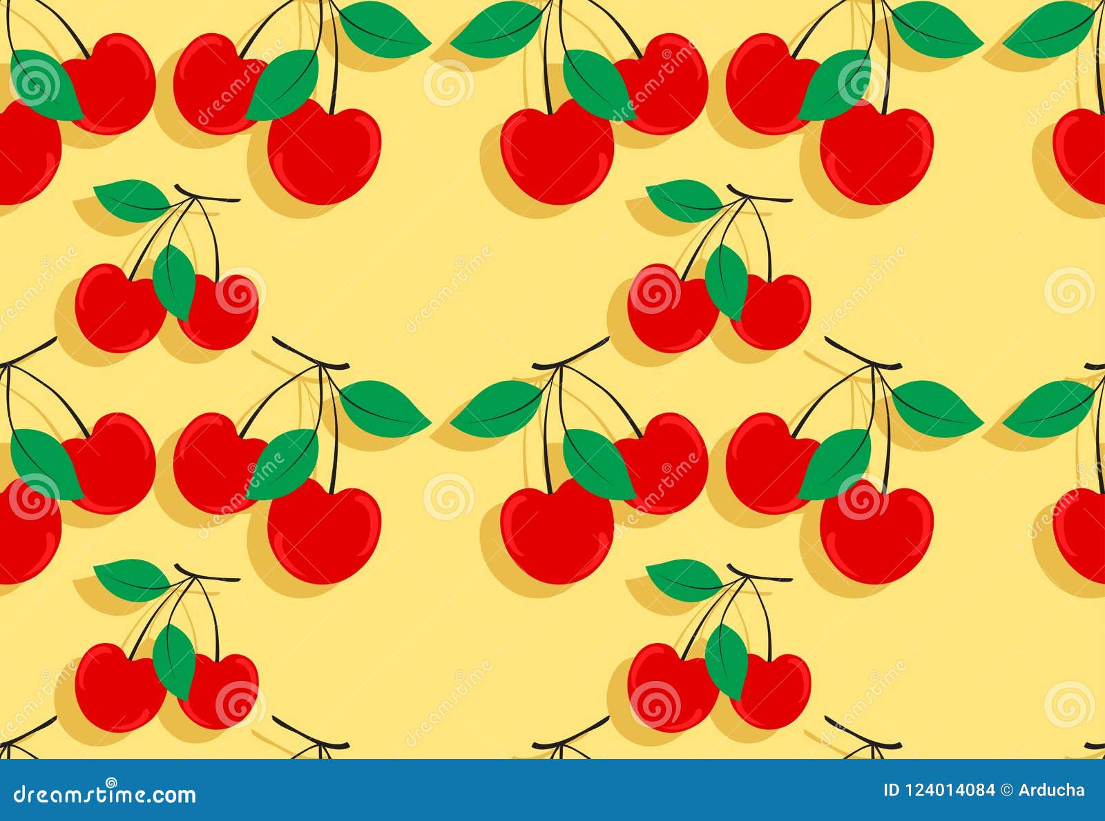 Cheery pattern stock vector. Illustration of cheery - 124014084