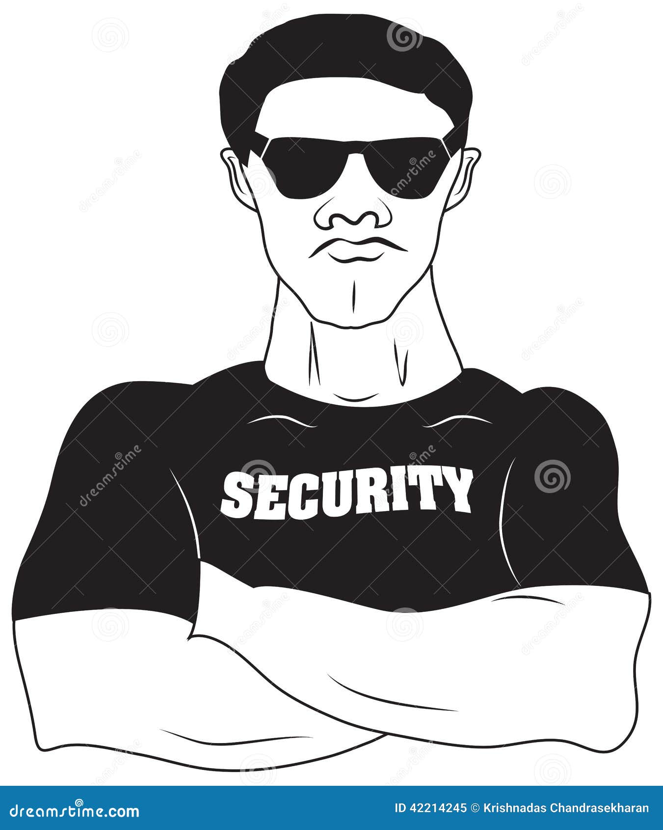 Vector Design of Security Guard Stock Vector - Illustration of black ...