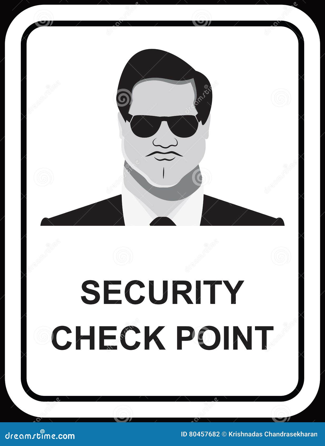 Vector Design of Security Guard Man Stock Vector - Illustration of ...