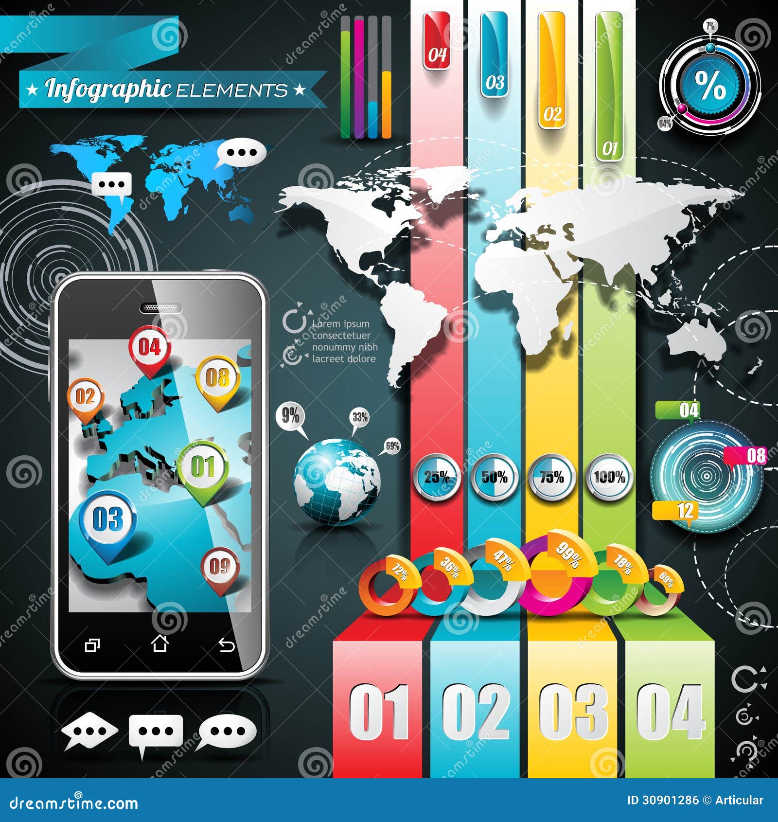 Information Graphics To Visualize Corporate Data Infographics Cartoon ...