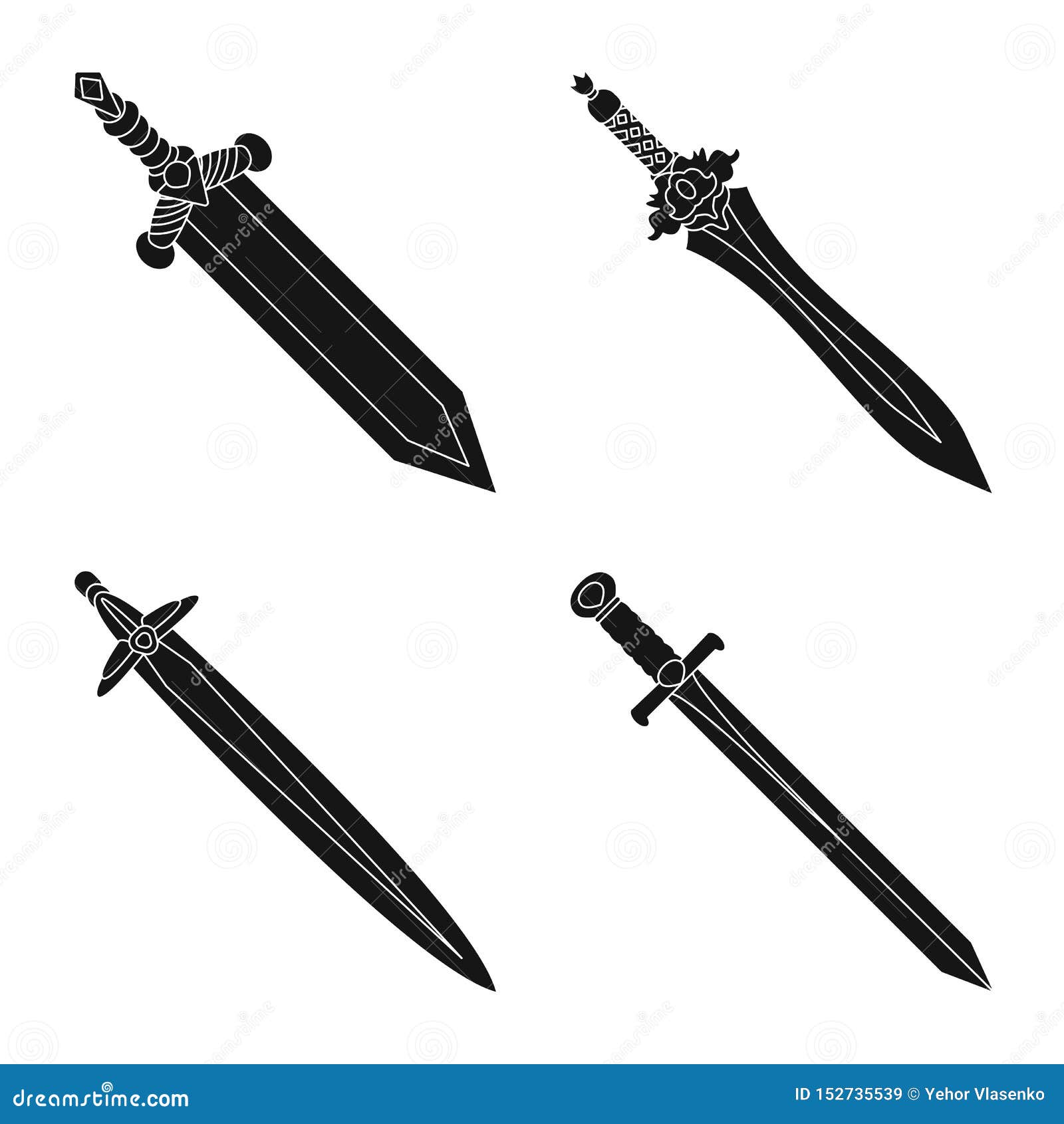 Isolated Object of Sharp and Blade Icon. Collection of Sharp and Dagger ...