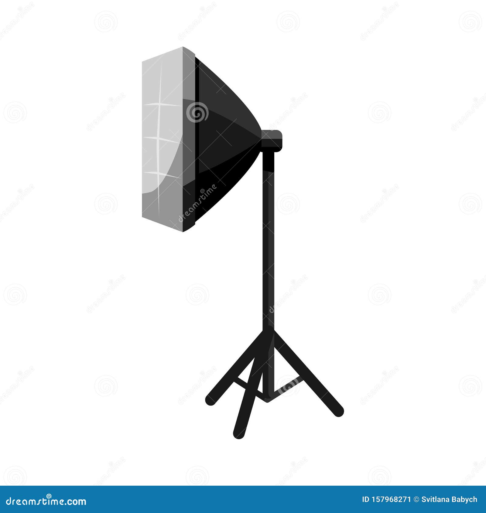 Vector Design of Softbox and Spotlight Sign. Set of Softbox and ...