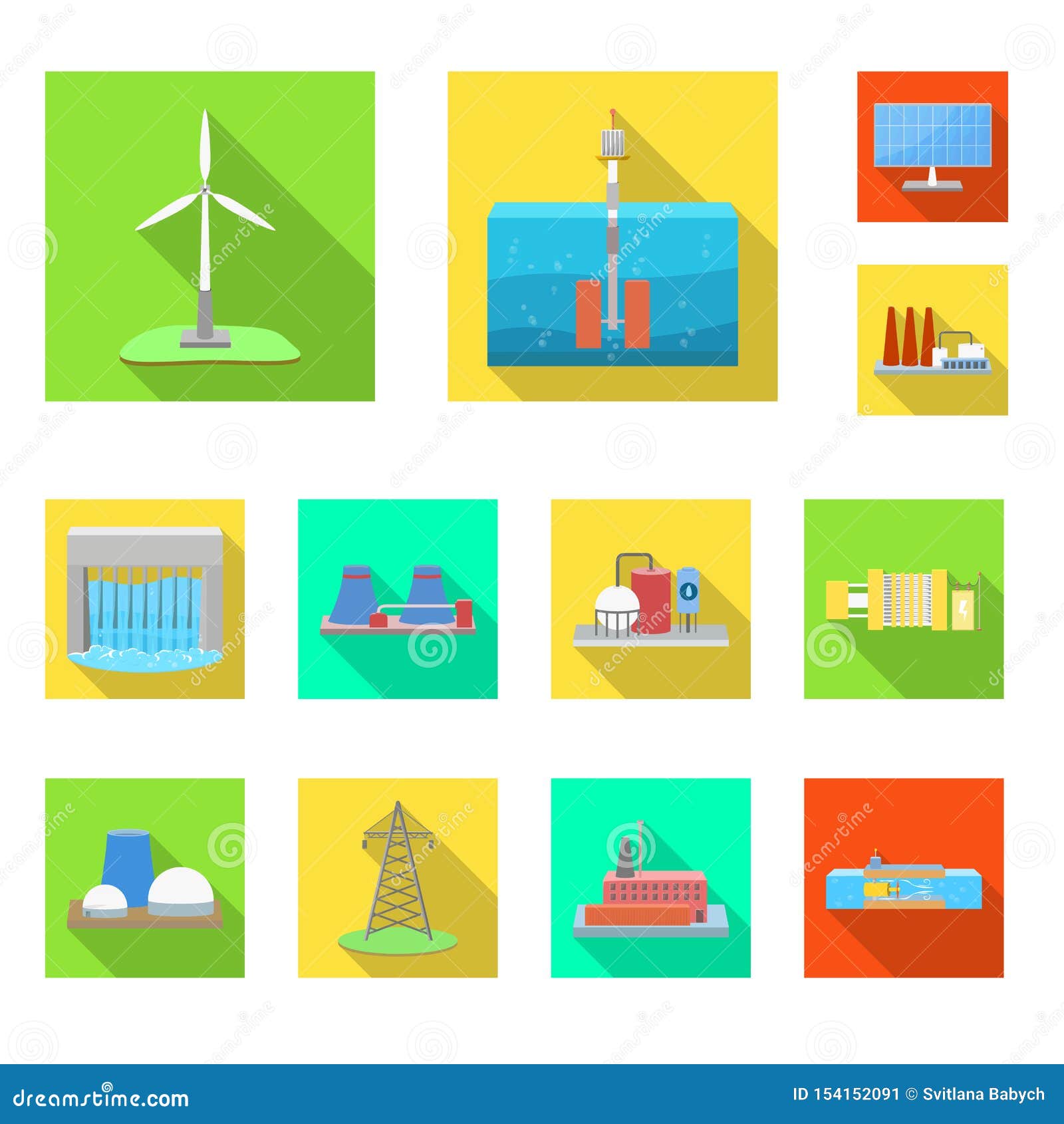 Isolated Object of Source and Environment Symbol. Collection of Source ...