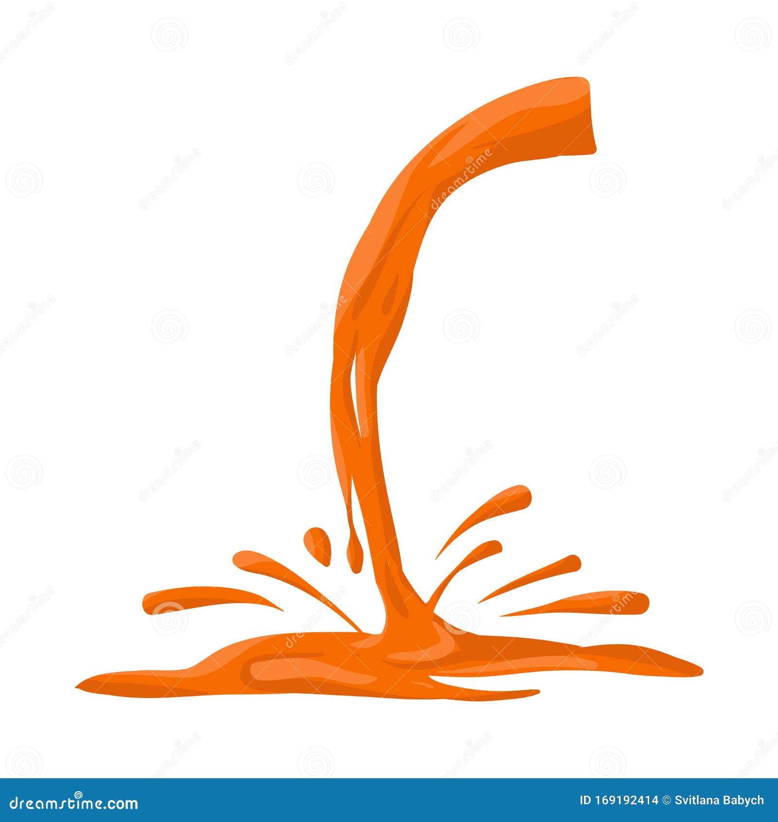 Vector Design of Splash and Orange Logo. Collection of Splash and Fresh ...