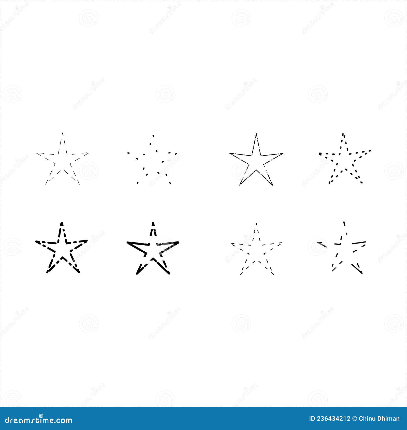 Vector Design Star Shape Different Look Stock Vector - Illustration of ...