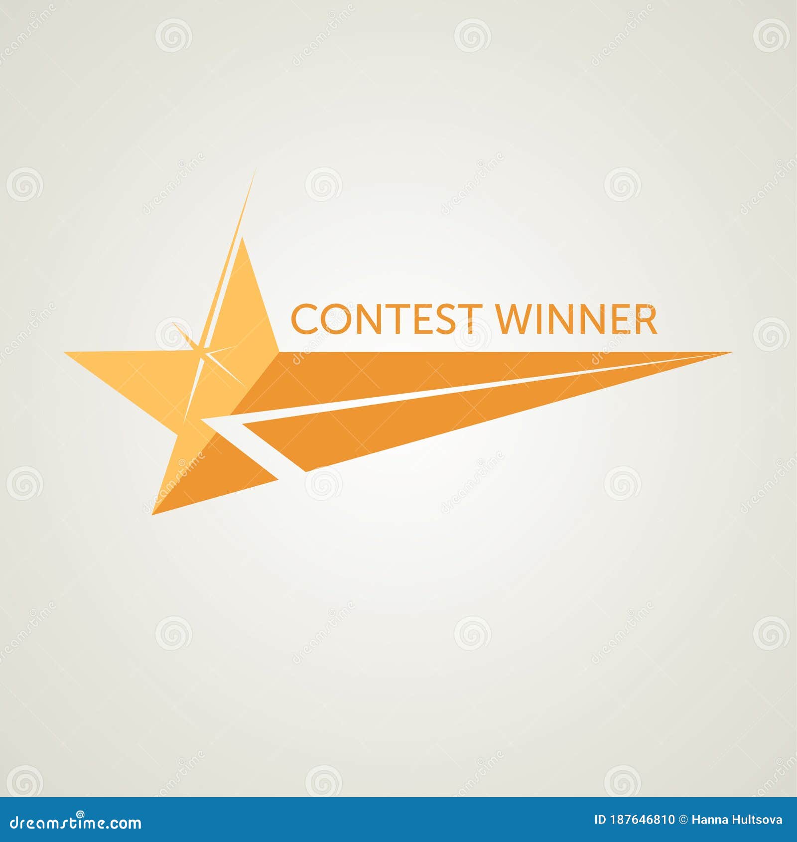 Vector Design of a Star Shaped Award Stock Illustration - Illustration ...