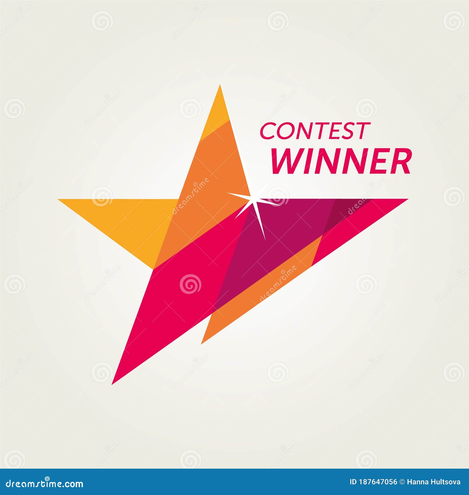 Vector Design of a Star Shaped Logotype Stock Illustration ...