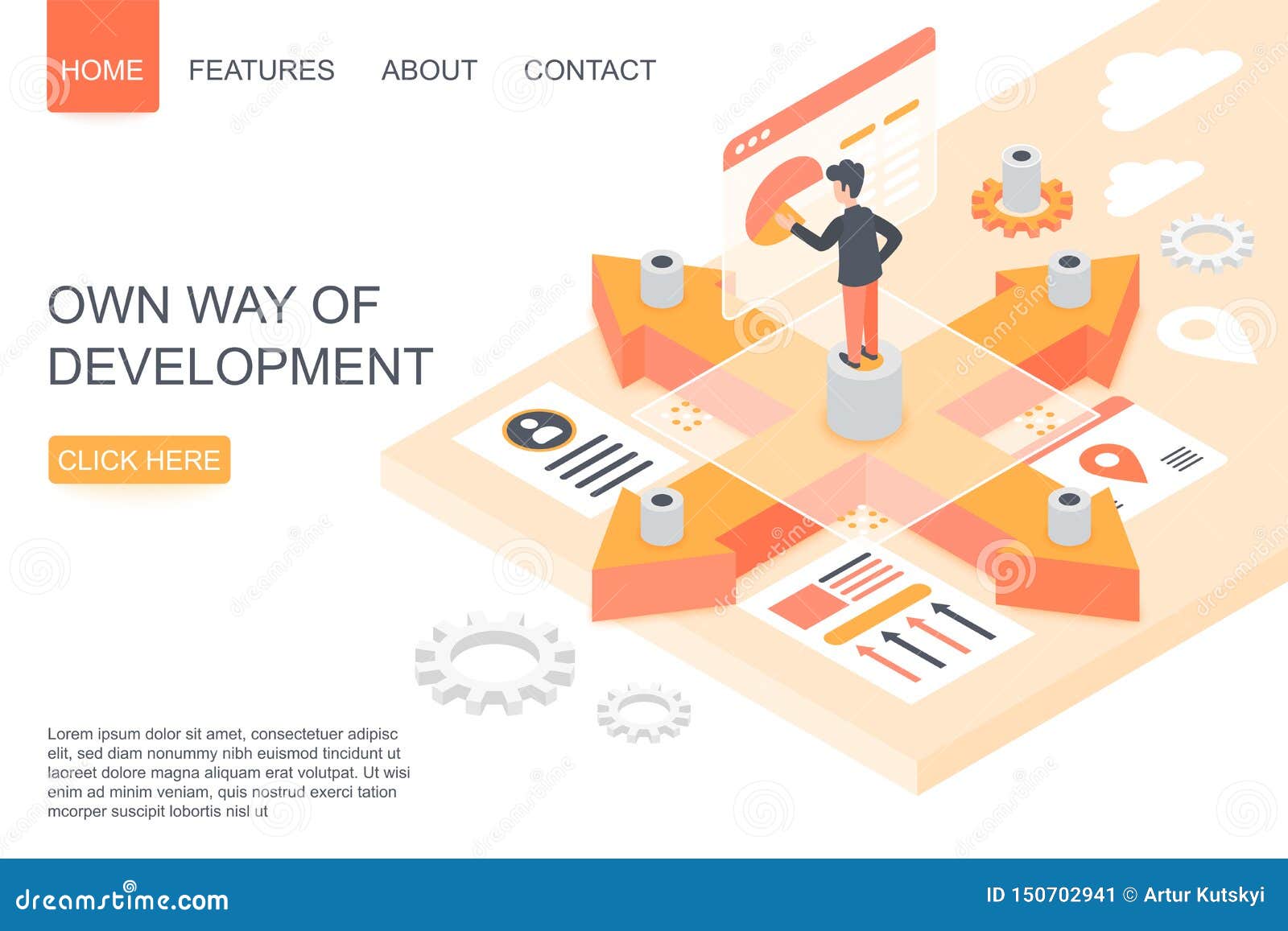 Starting Process Vector Illustration | CartoonDealer.com #31901508