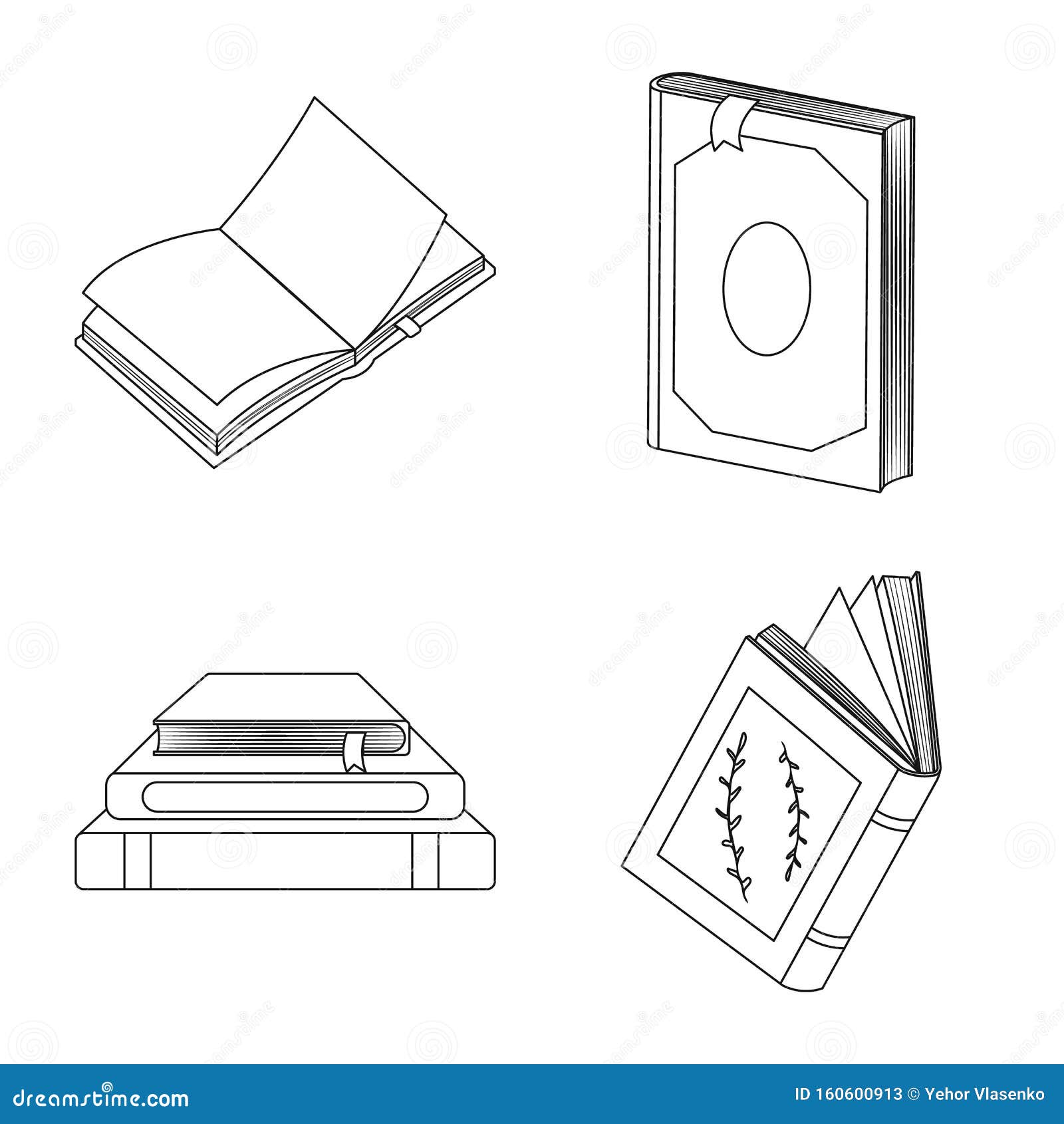 Vector Design of Study and Literature Logo. Set of Study and Source ...