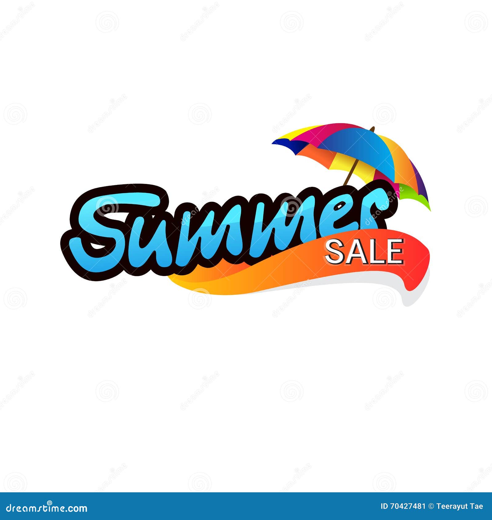Vector design Summer sale. stock vector. Illustration of beach - 70427481
