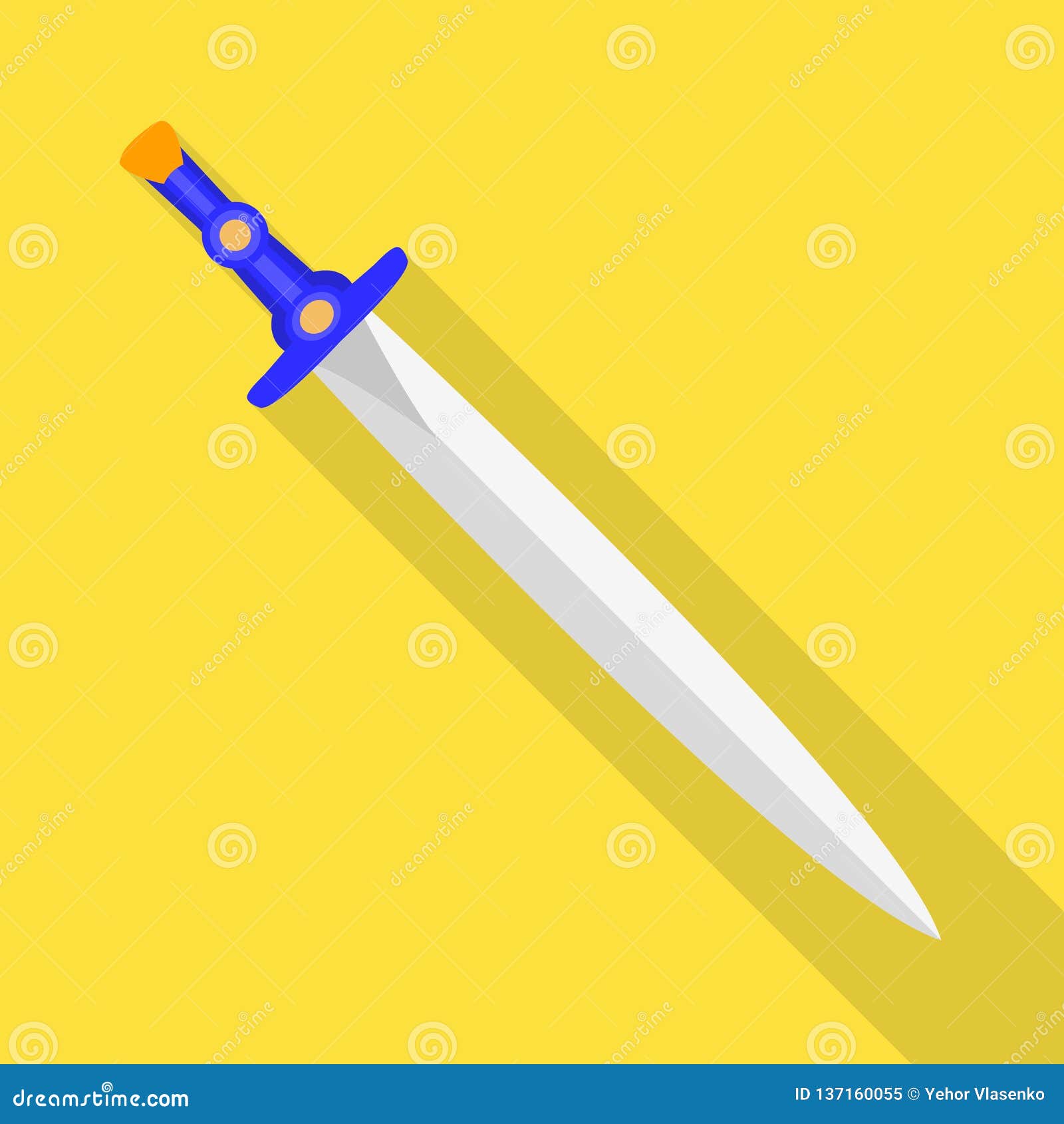 Vector Design of Sword and Dagger Logo. Set of Sword and Weapon Vector ...