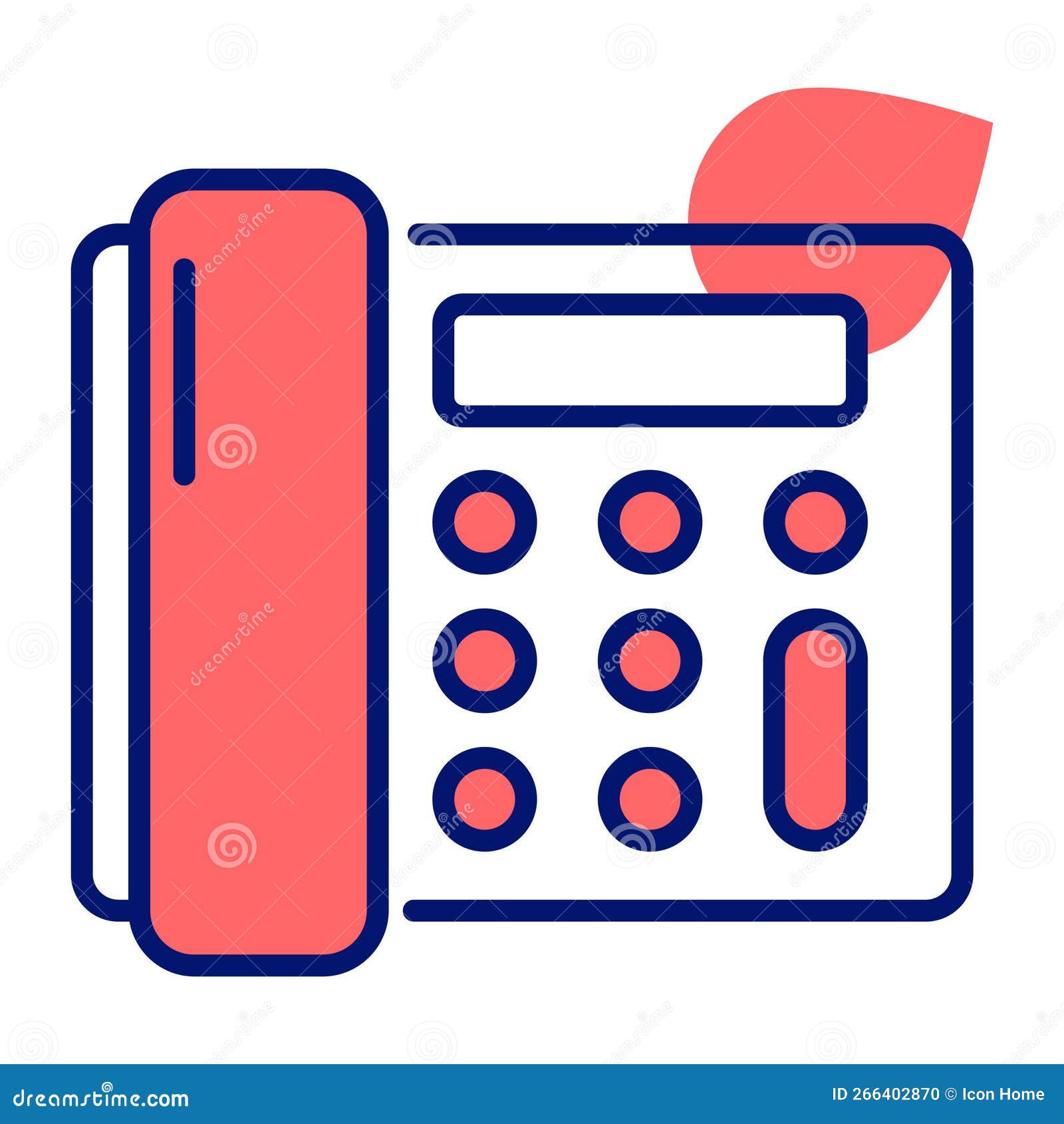 A Vector Design of Telephone, Icon of Vintage Landline Stock Vector ...
