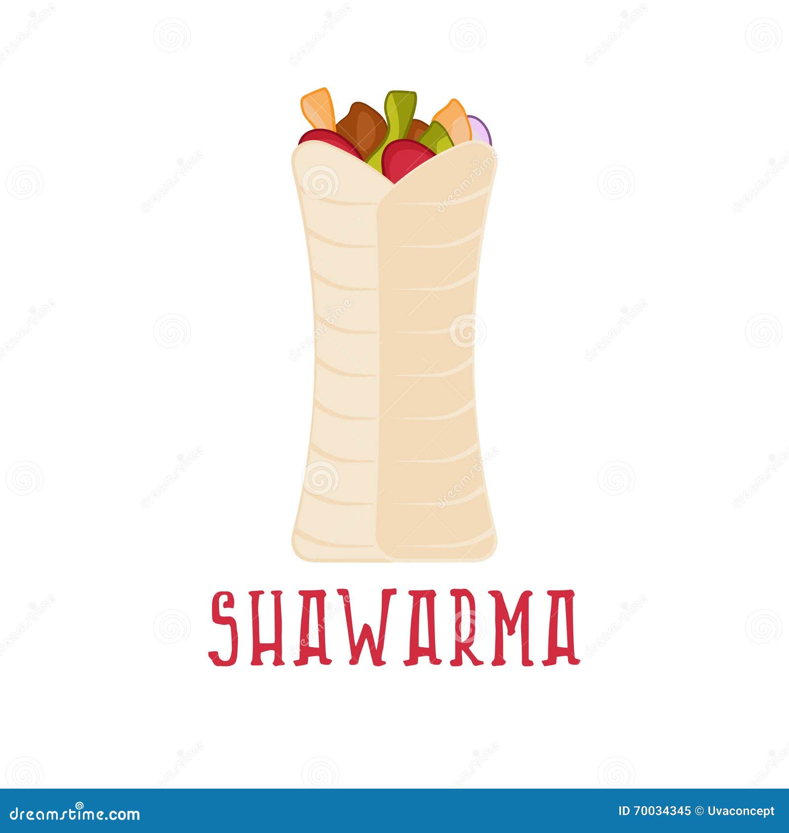 Vector Design Template of Shawarma Arabic Stock Vector - Illustration ...