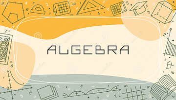 Vector Design Templates for Algebra in Simple Modern Style with Line ...