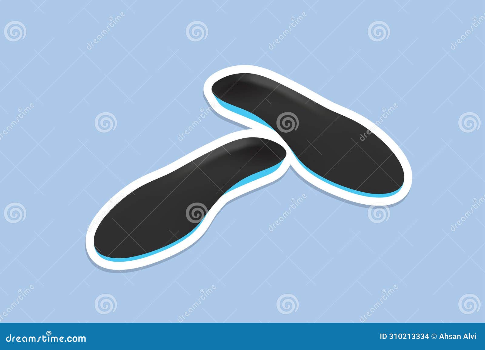 Vector Design for Three-layered Shoe Arch Support Insole Vector Logo ...