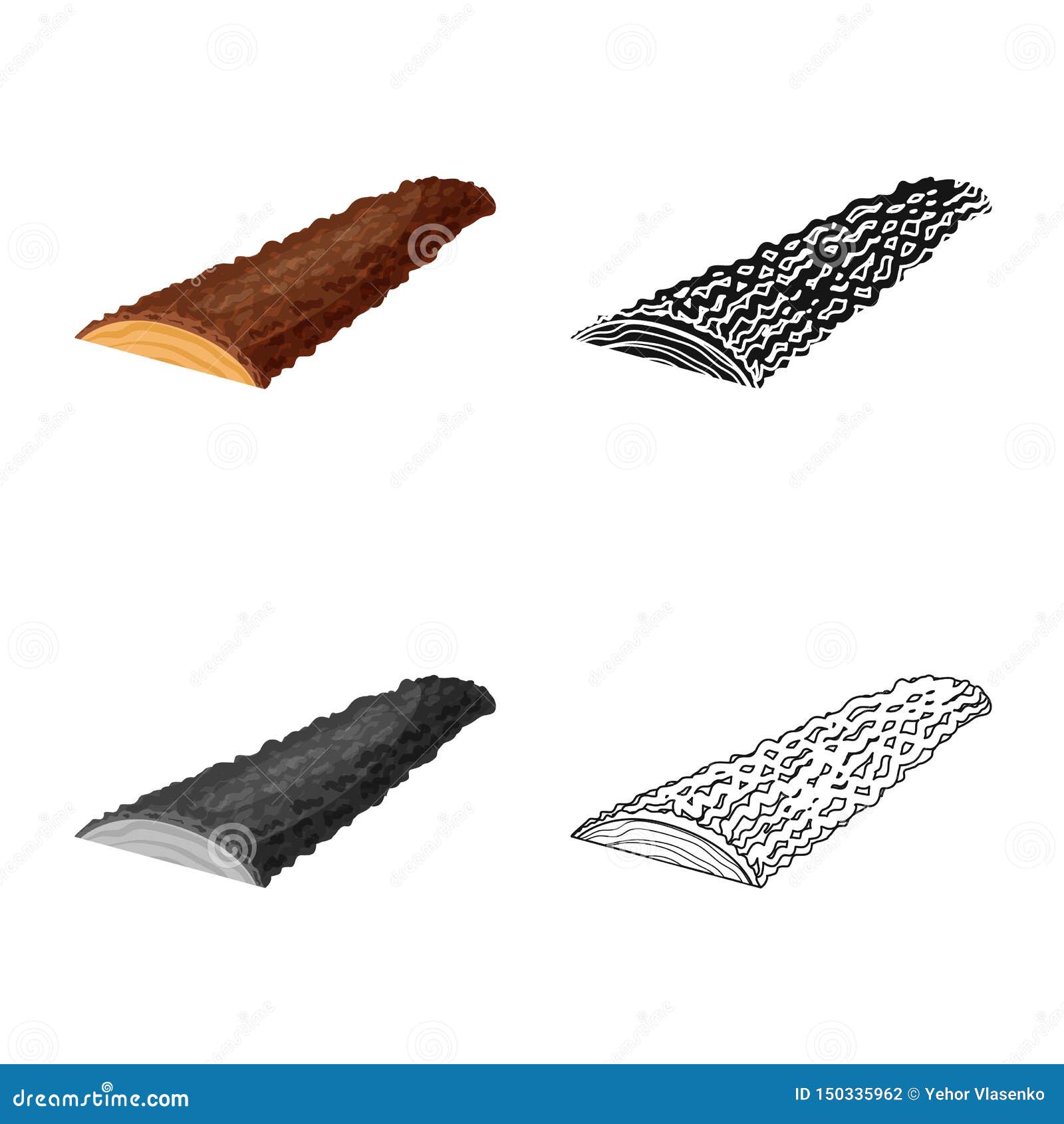 Vector Design of Timber and Sawdust Icon. Set of Timber and Pine Stock ...