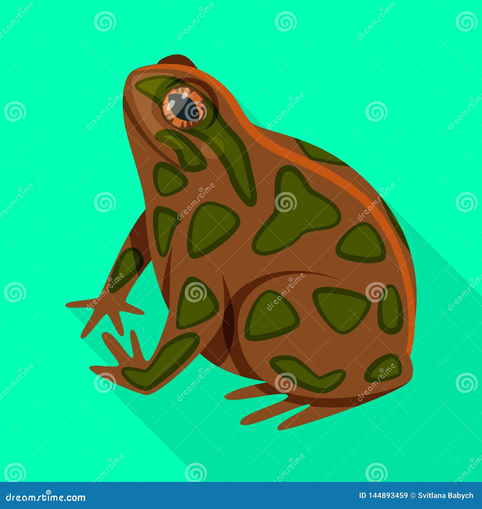 Object of Toad and Biology Logo. Set of Toad and Tropical Stock Vector ...