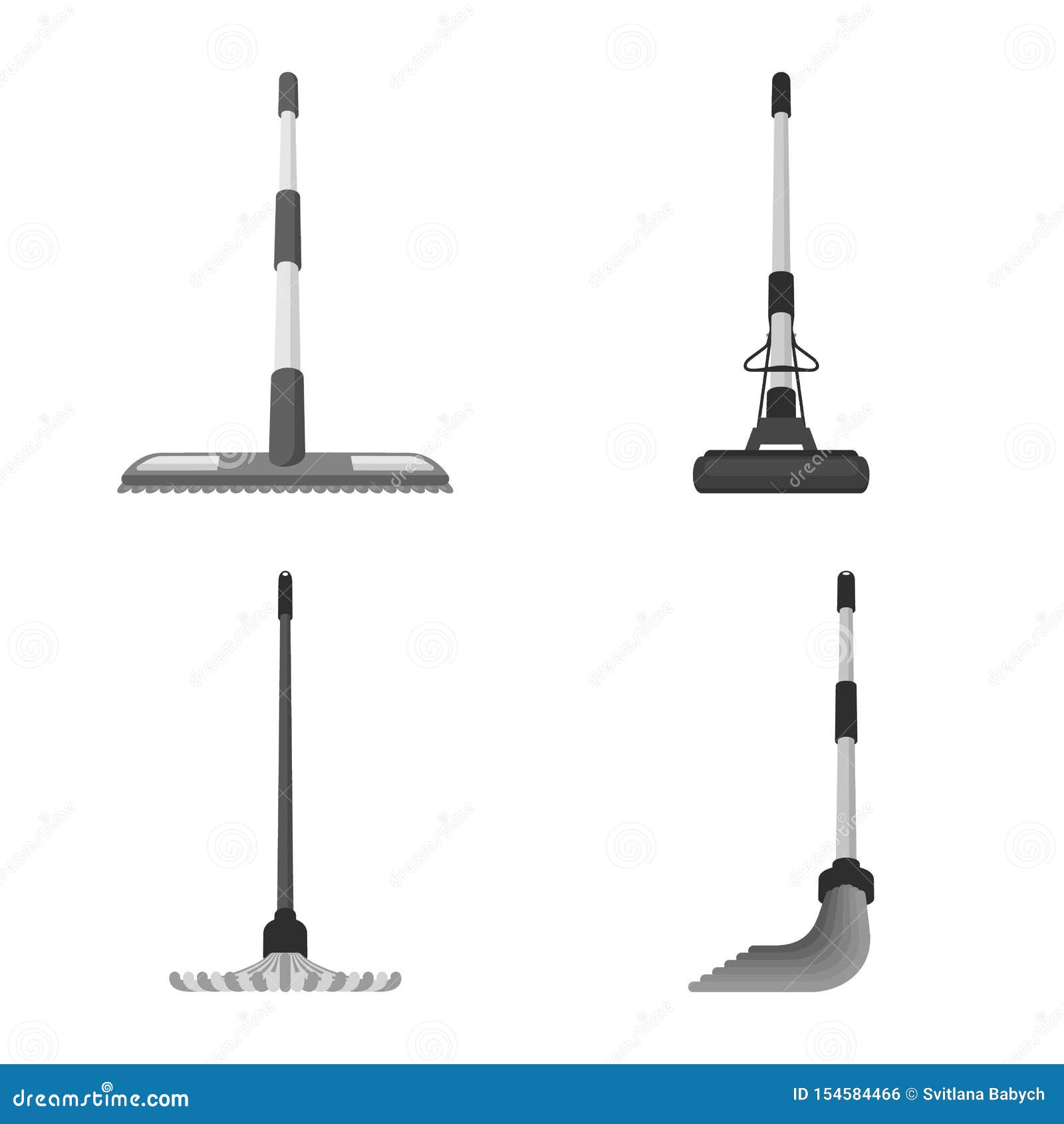 Vector Design of Tool and Mopping Symbol. Collection of Tool and ...