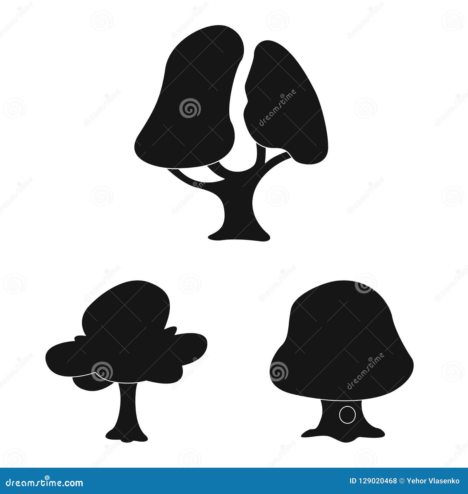 Isolated Object Of Tree And Nature Logo Collection Of Tree And Crown