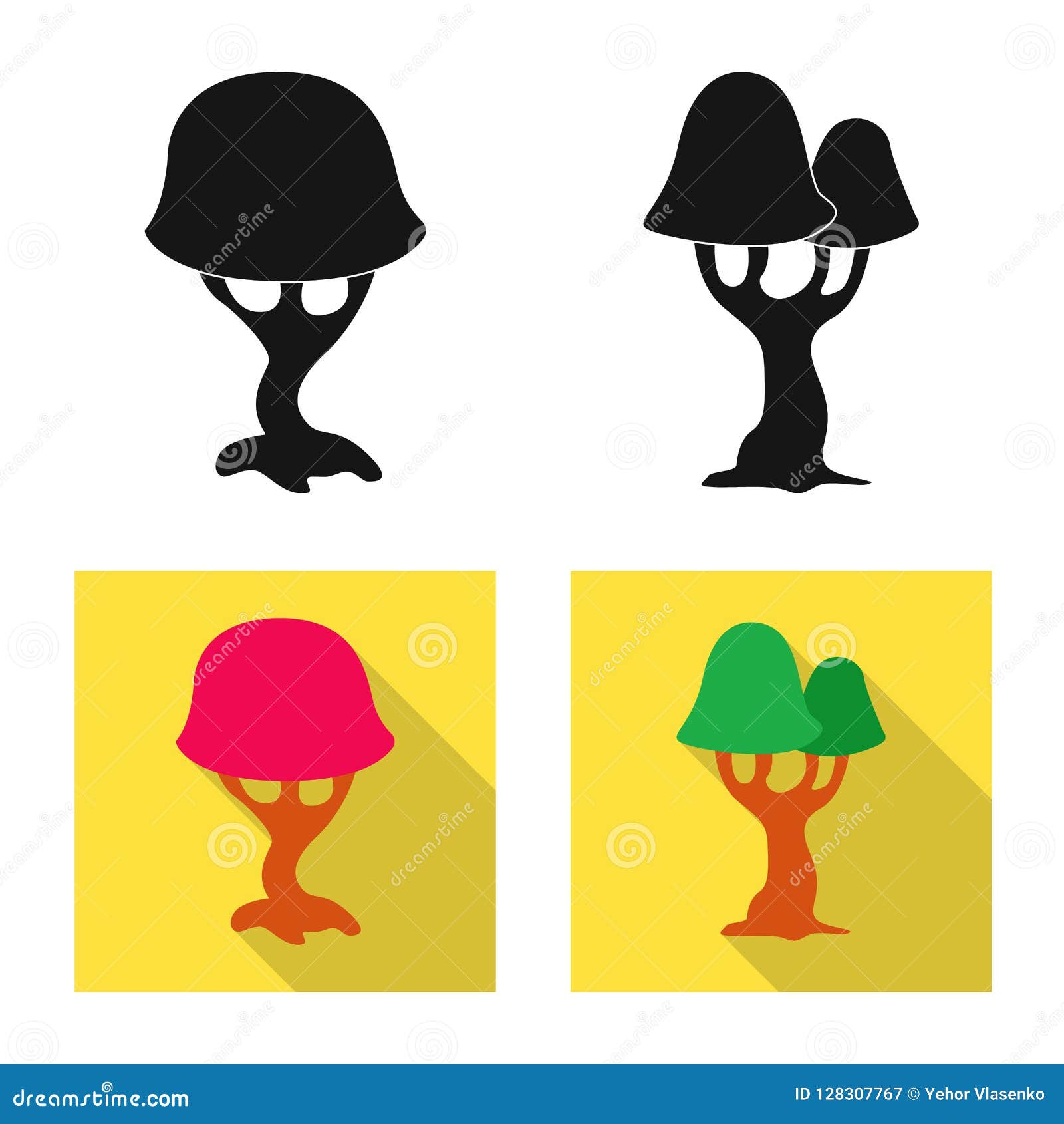 Isolated Object Of Tree And Nature Icon Collection Of Tree And Crown