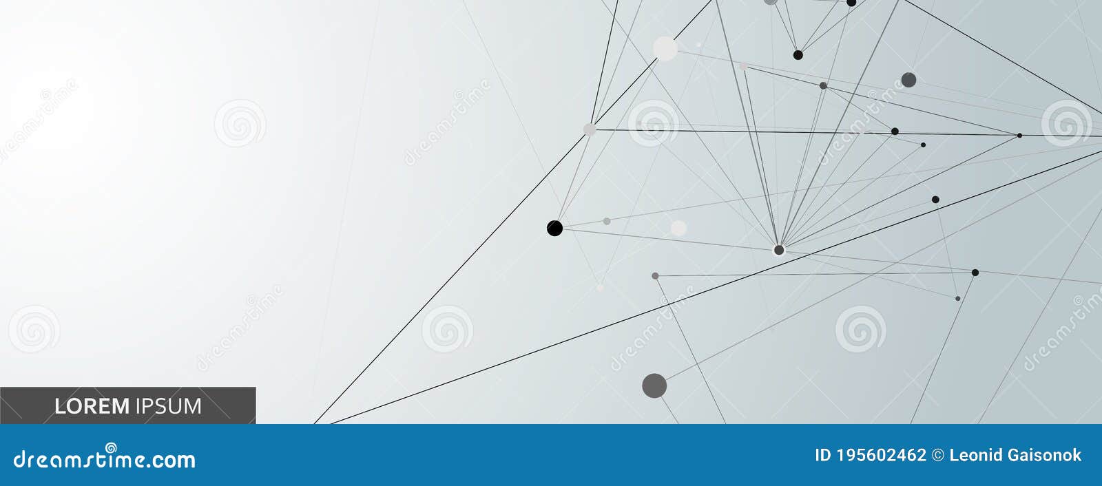 Vector Design with Triangle Connect on Light Background Stock ...