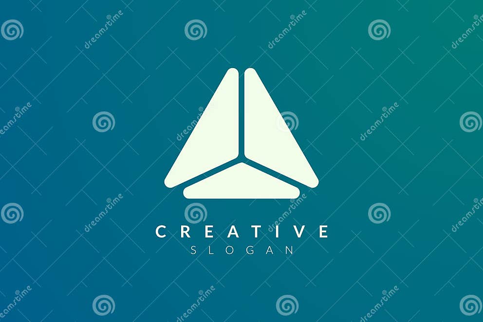 Vector Design of a Triangle with Rounded Corners Stock Vector ...