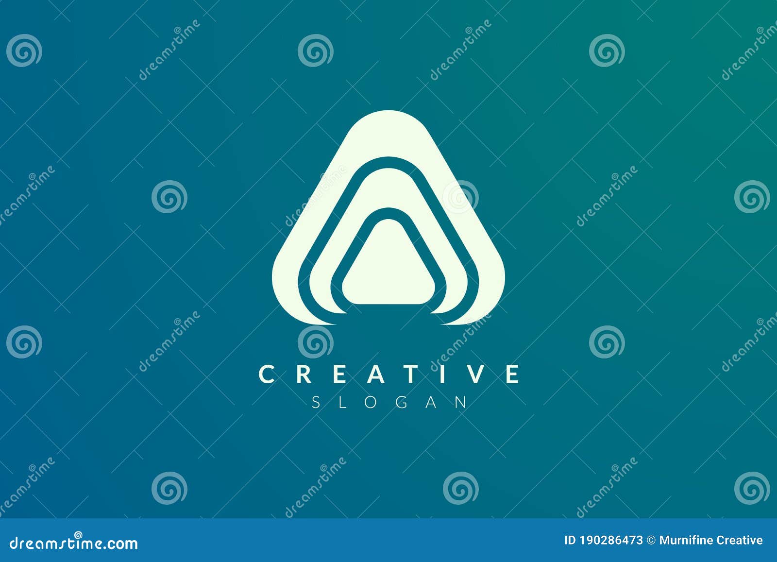 Vector Design of a Triangle with Rounded Corners Stock Vector ...