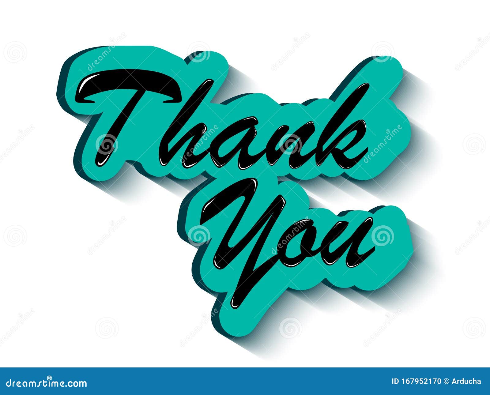 Greeting Text Thank You Text Stock Illustration - Illustration of ...