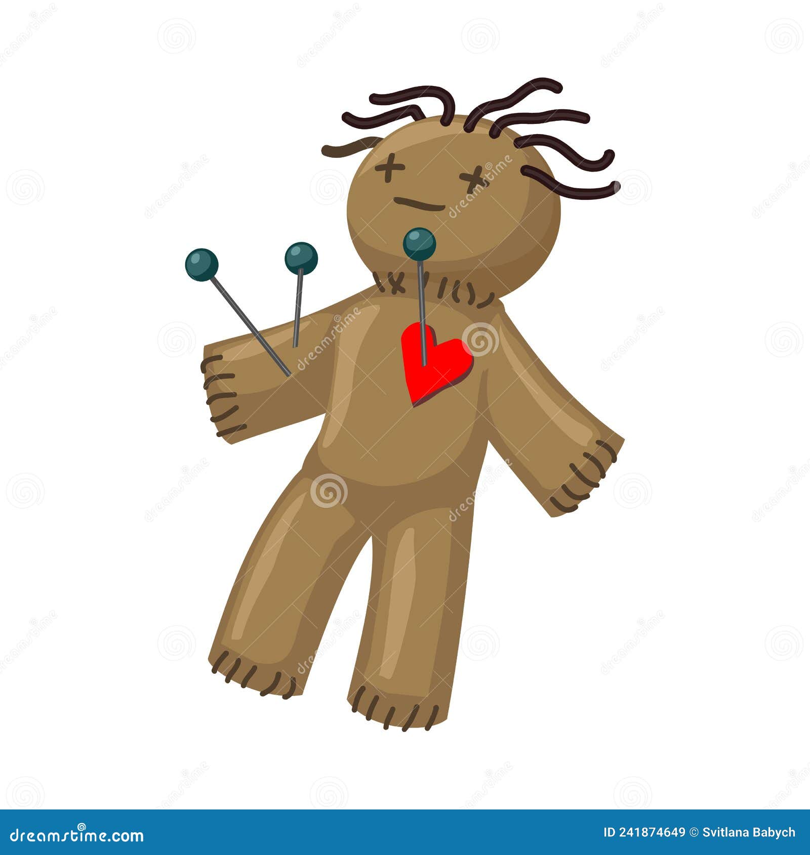 Vector Design of Voodoo and Doll Symbol. Graphic of Voodoo and Puppet ...