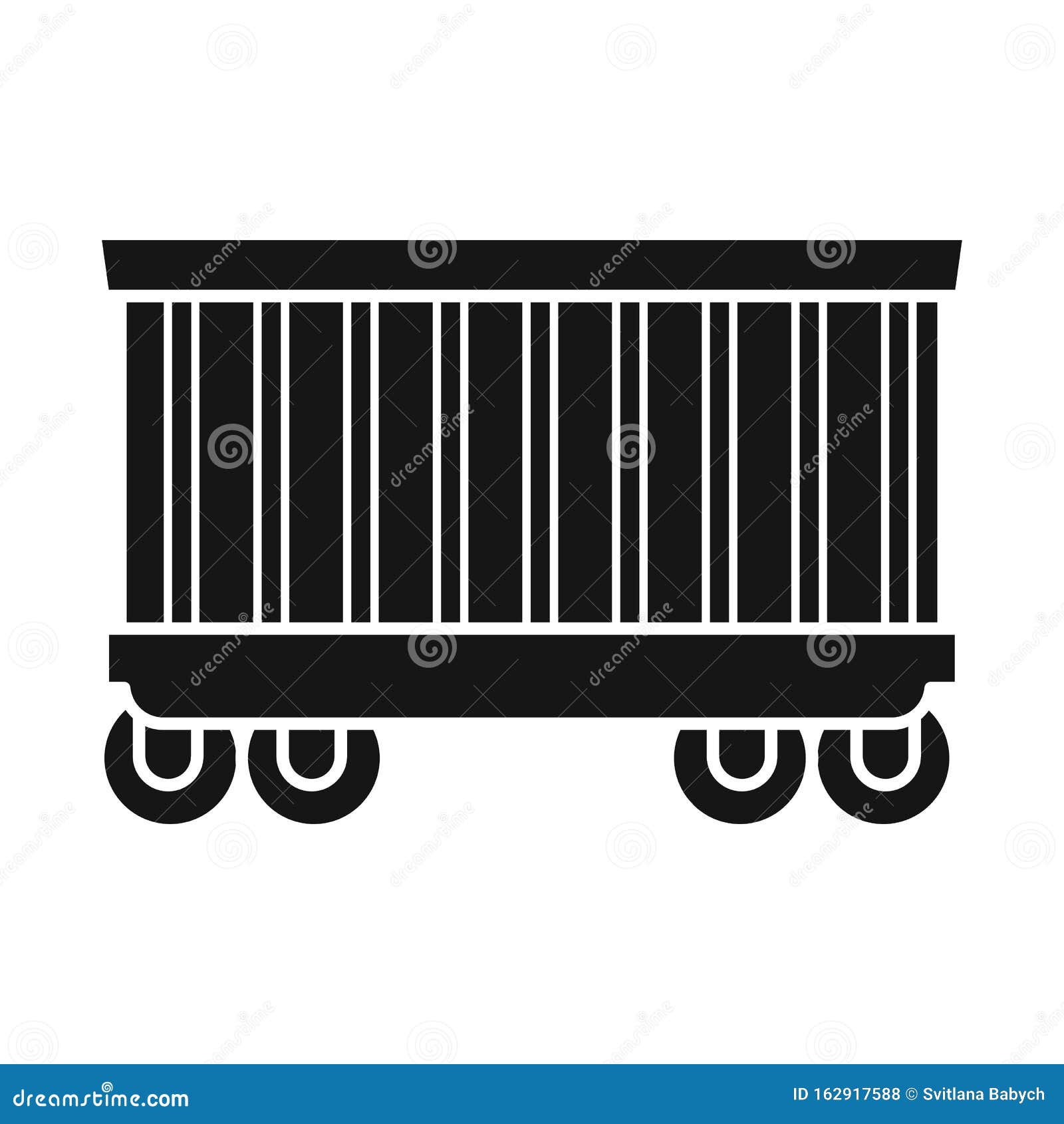 Vector Design of Wagon and Container Logo. Graphic of Wagon and Boxcar ...