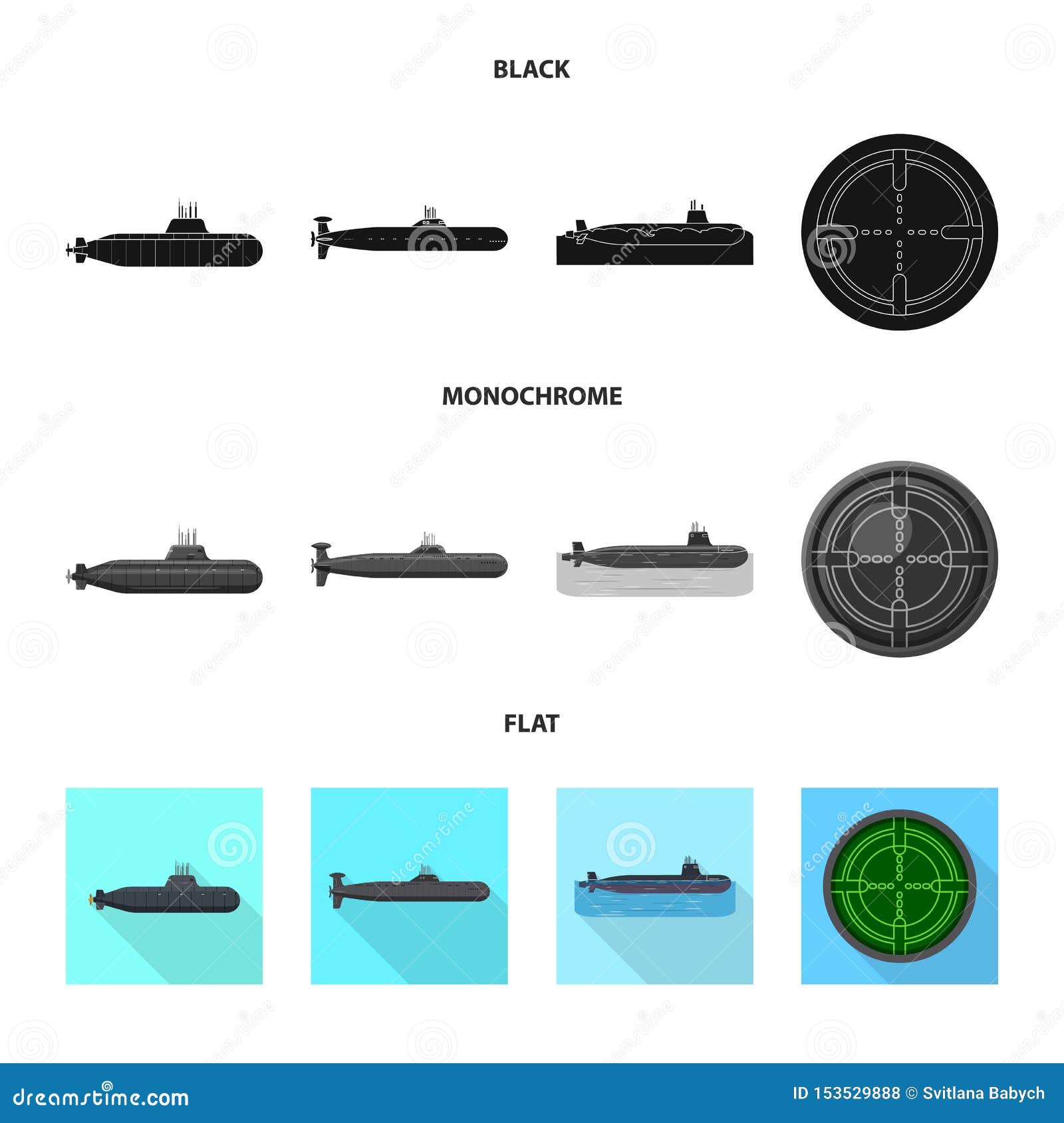 Vector Design of War and Ship Icon. Set of War and Fleet Vector Icon ...