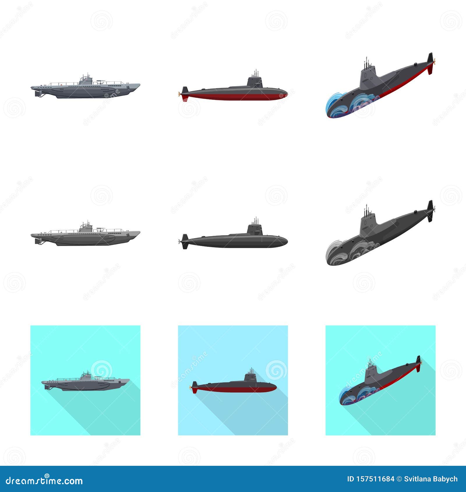 Vector Design of War and Ship Symbol. Collection of War and Fleet ...