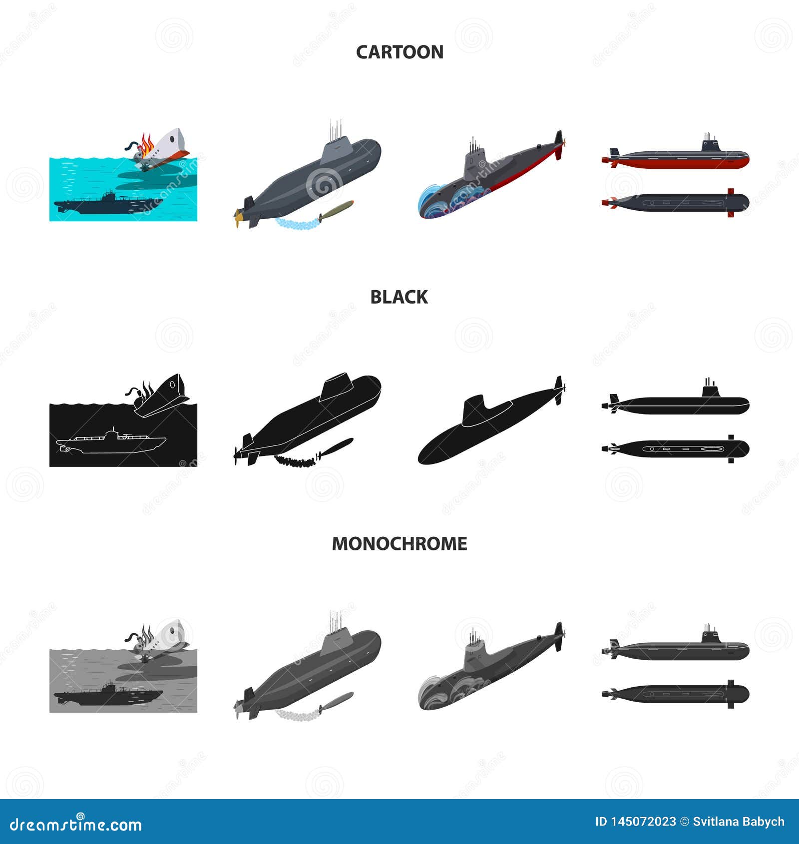 Vector Design of War and Ship Symbol. Set of War and Fleet Stock Symbol ...