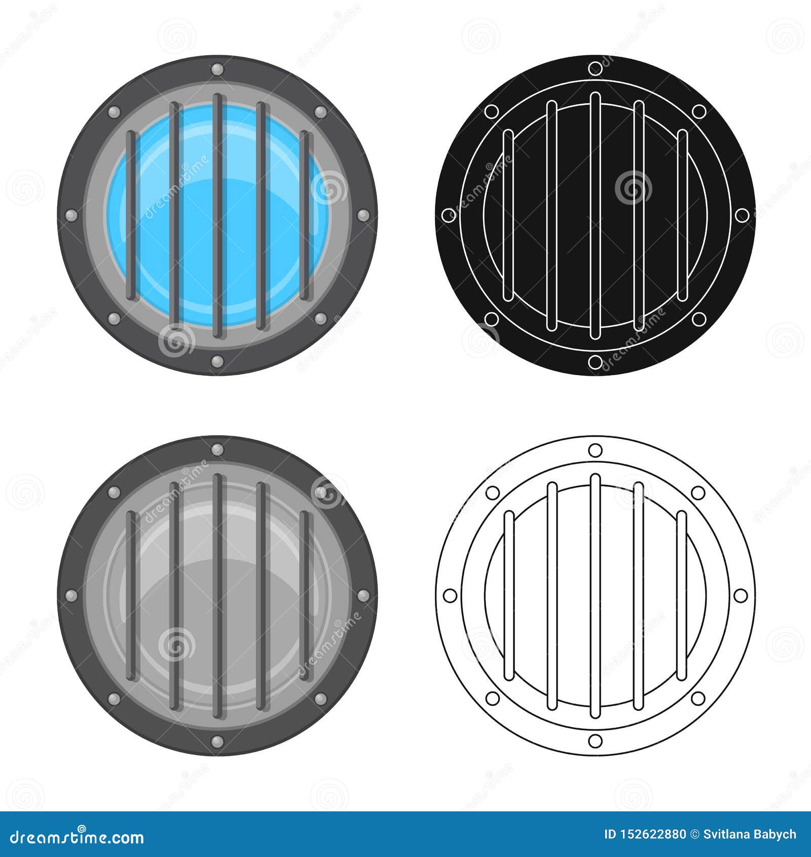 Isolated Object of War and Ship Icon. Collection of War and Fleet Stock ...