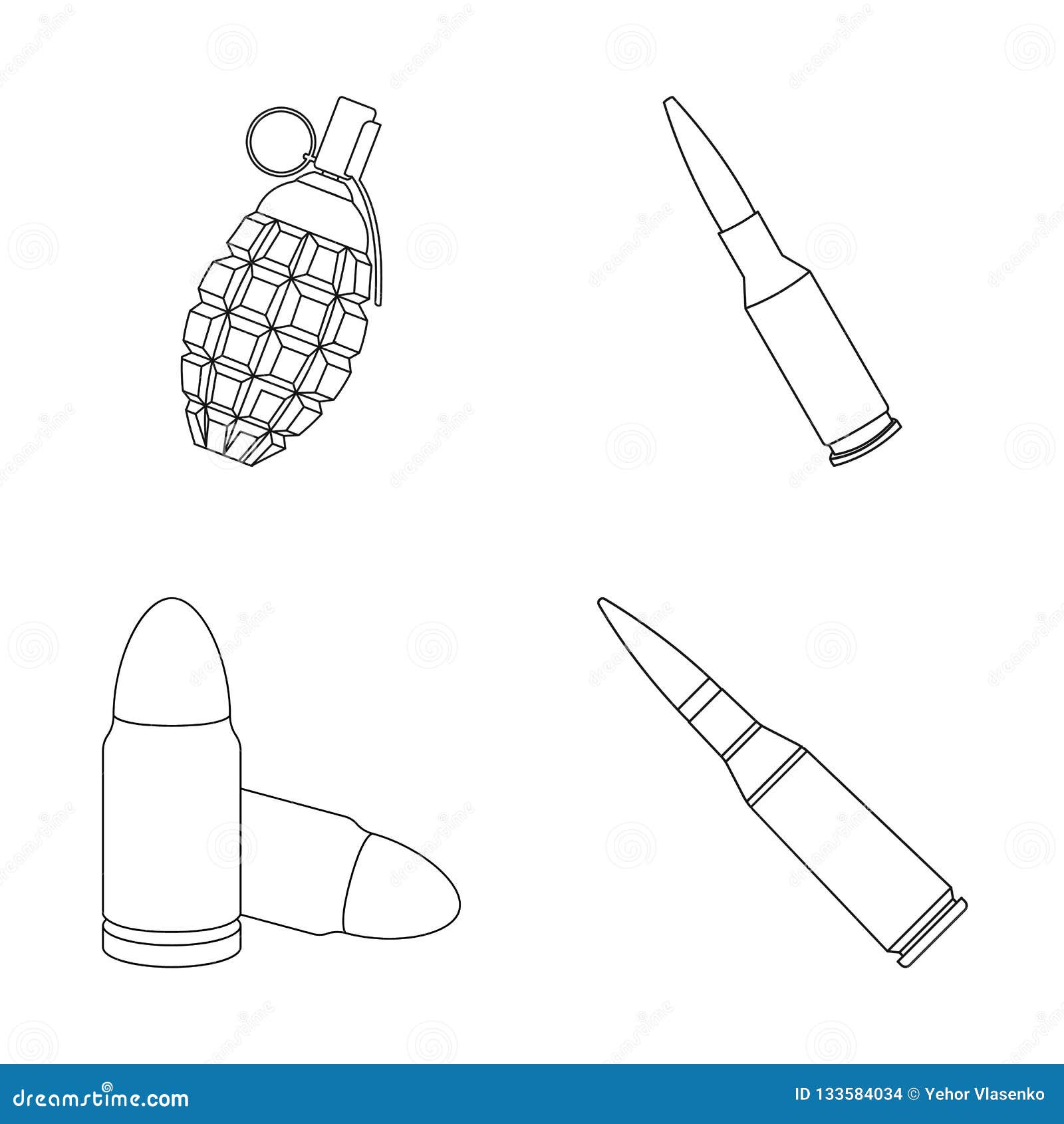 Vector Design of Weapon and War Symbol. Collection of Weapon and ...
