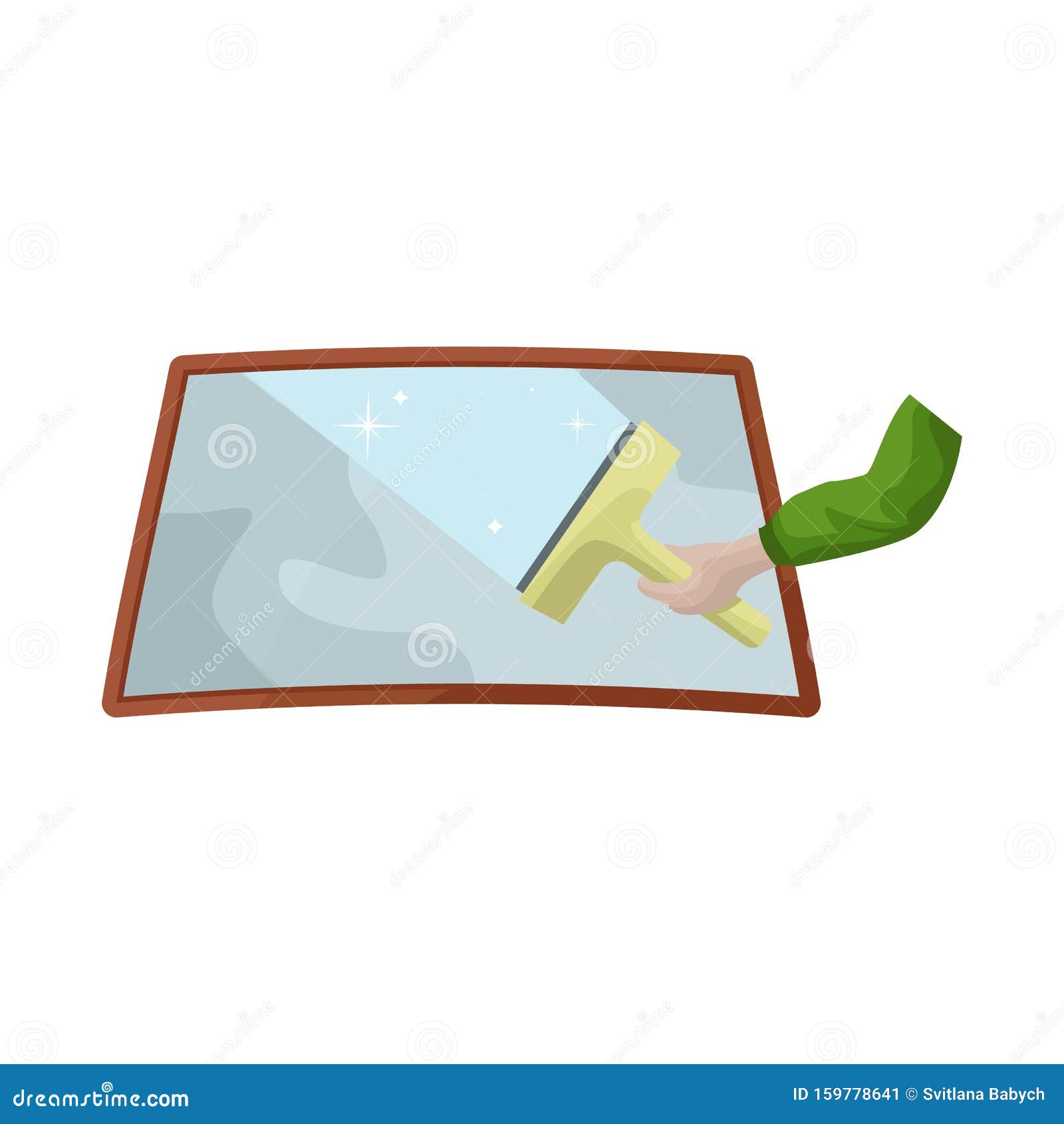 Vector Design of Windscreen and Clean Icon. Set of Windscreen and Car ...