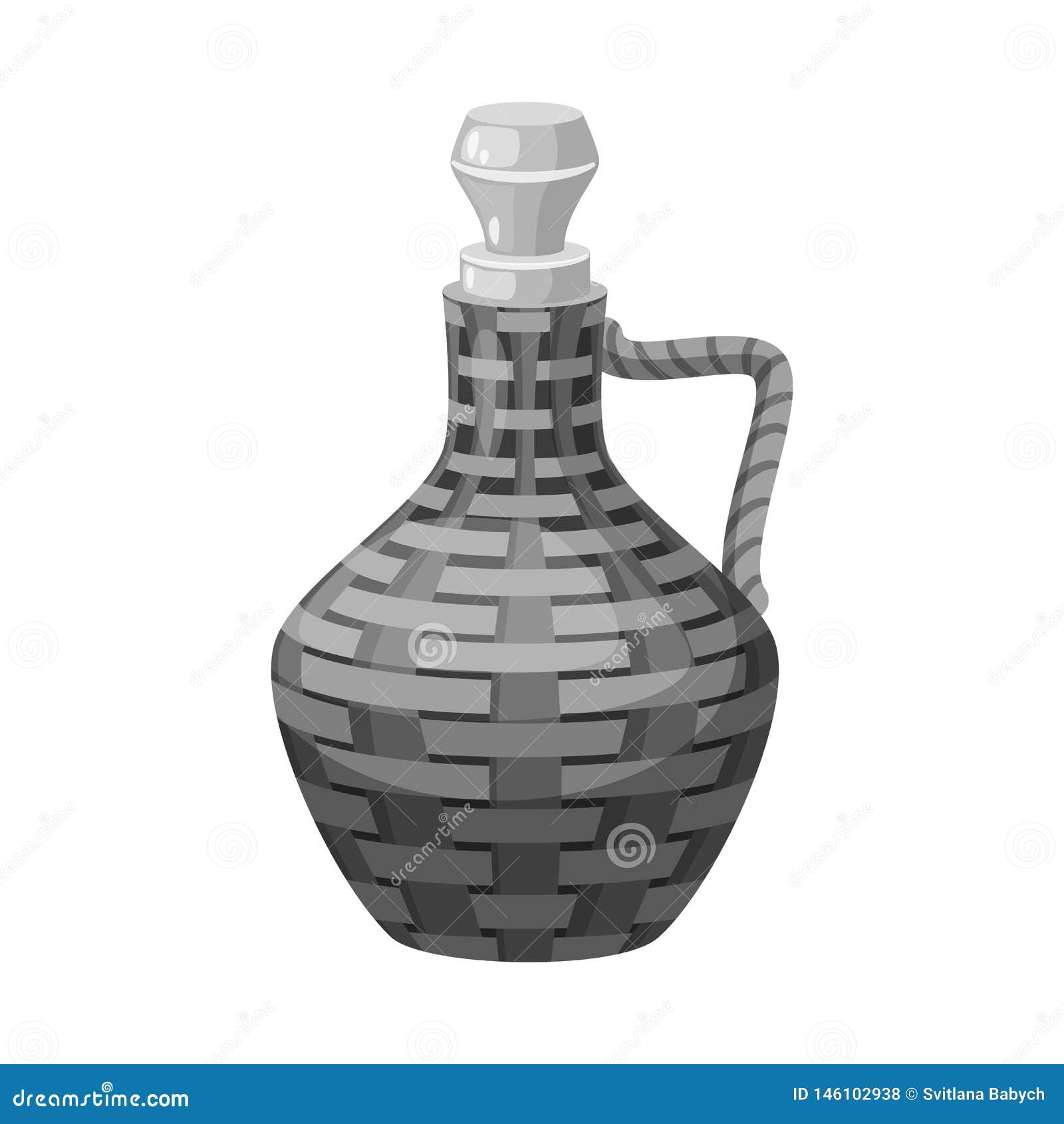 Vector Design of Wine and Jug Logo. Set of Wine and Pitcher Stock ...