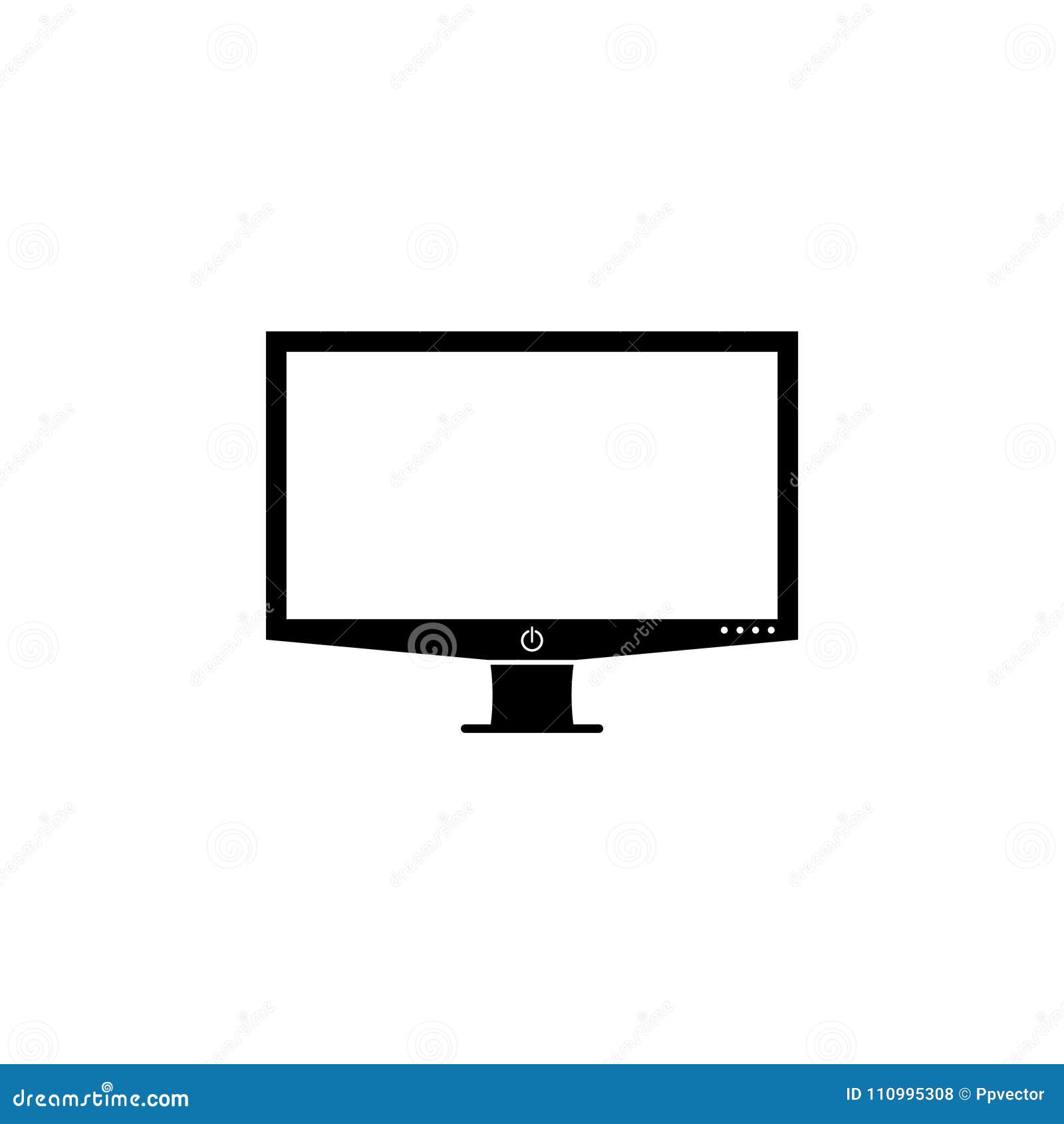 Desktop Computer Icon Symbol Sign Stock Illustration - Illustration of ...