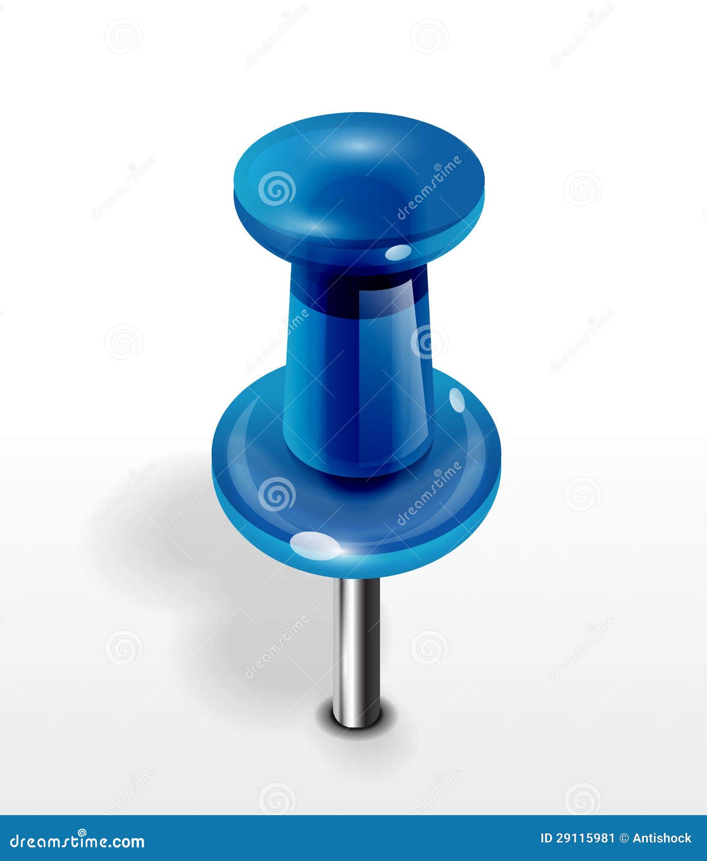 Vector Detailed Glossy Pin Icon Stock Vector - Illustration of glossy ...