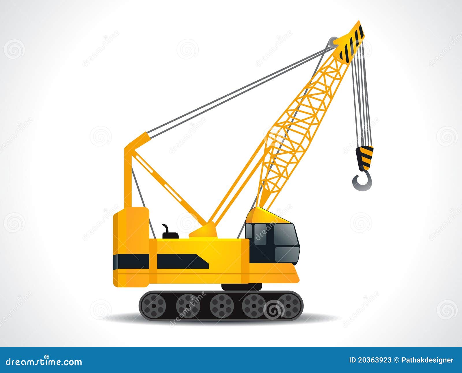 Vector Detallado De La Grúa Ilustración del Vector - Ilustración de ...