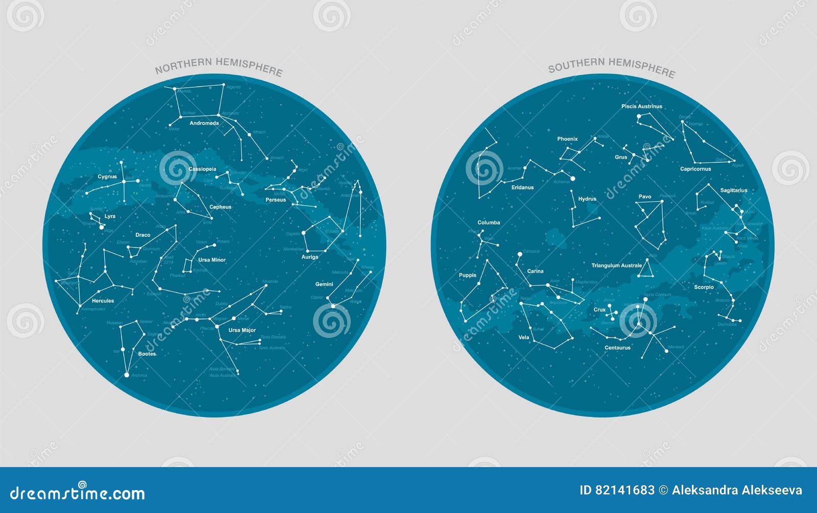 Vector Detallado Del Mapa De Estrella Ilustración del Vector ...
