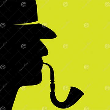 Vector detective profile stock vector. Illustration of silhouette ...