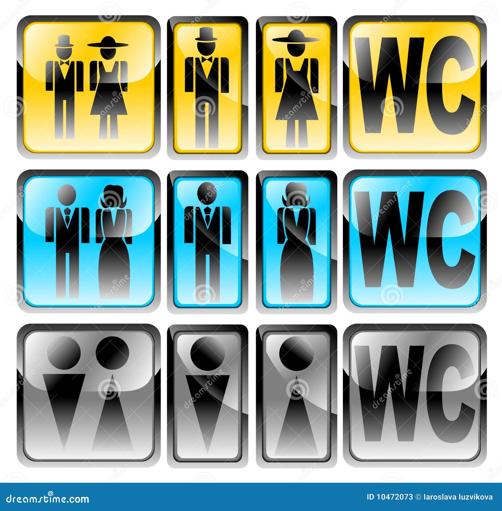 Vector Determinado Brillante Del Wc Ilustración del Vector ...