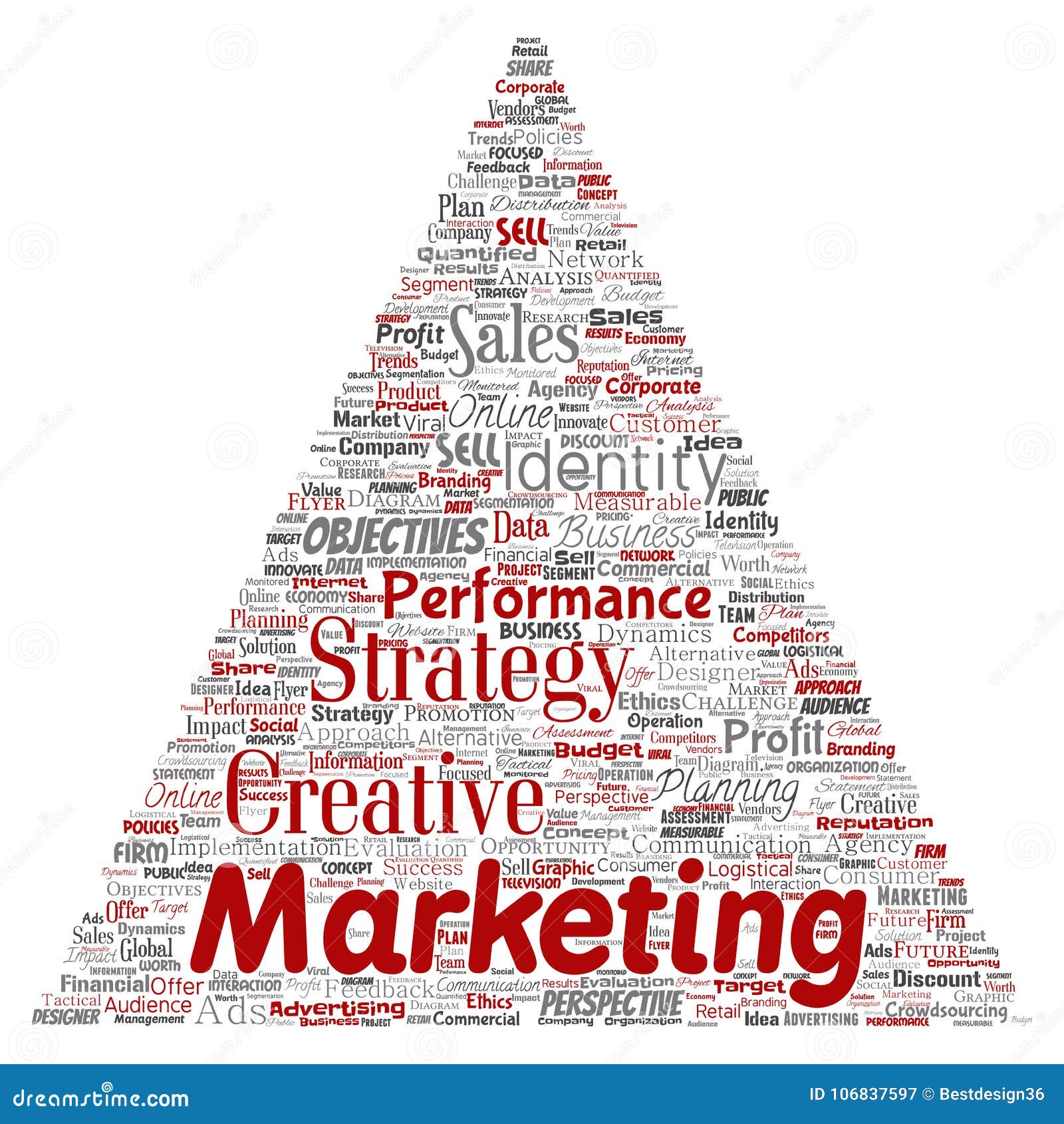 Vector Development Business Marketing Target Triangle Stock ...